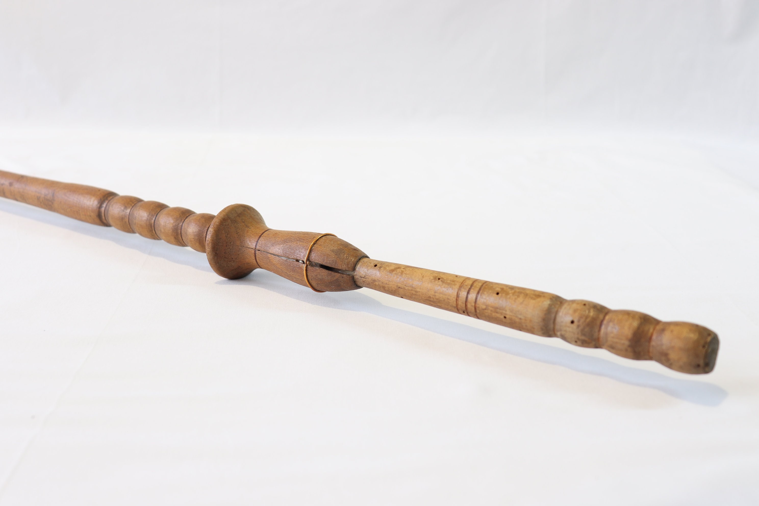 Antique Distaff, Wooden Distaff, Handmade Distaff, Spinning Distaff ...