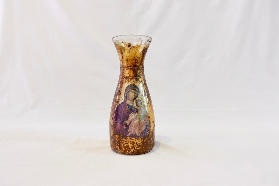 Vintage Wine Decanter, Wine Carafe, Unique Decanter, Gold Decanter ...