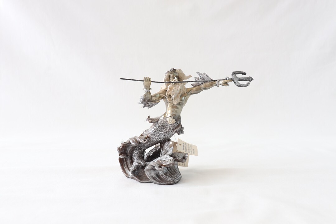 Poseidon Statue, Poseidon Figurine, Poseidon Sculpture, Neptune Statue ...