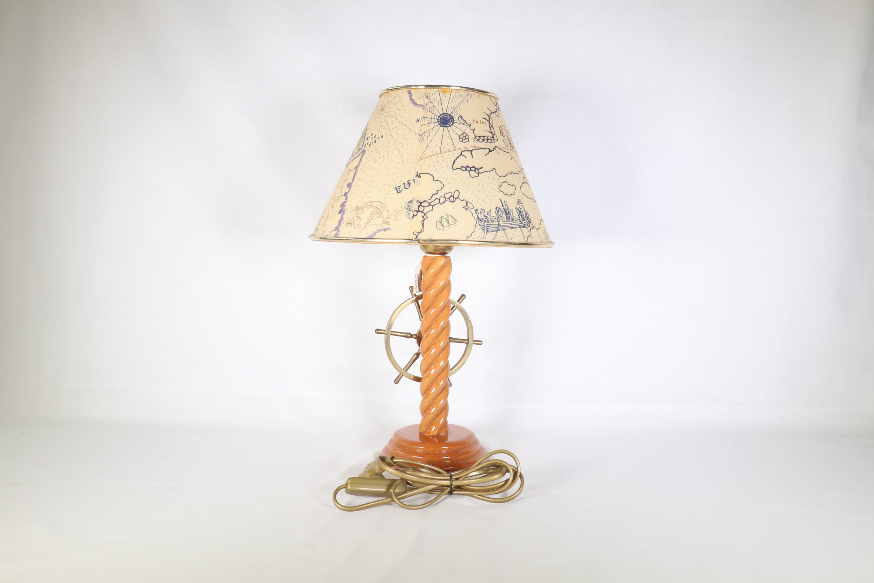 Nautical Table Lamp Ships Wheel Lamp Nautical Desk Lamp - Etsy