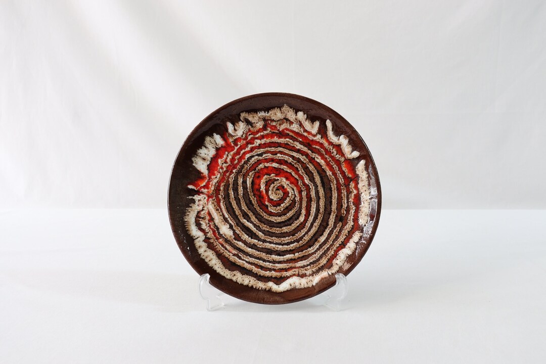 Vintage Vallauris Plate, Vallauris Pottery, Darshan Pottery, Fat Lava ...