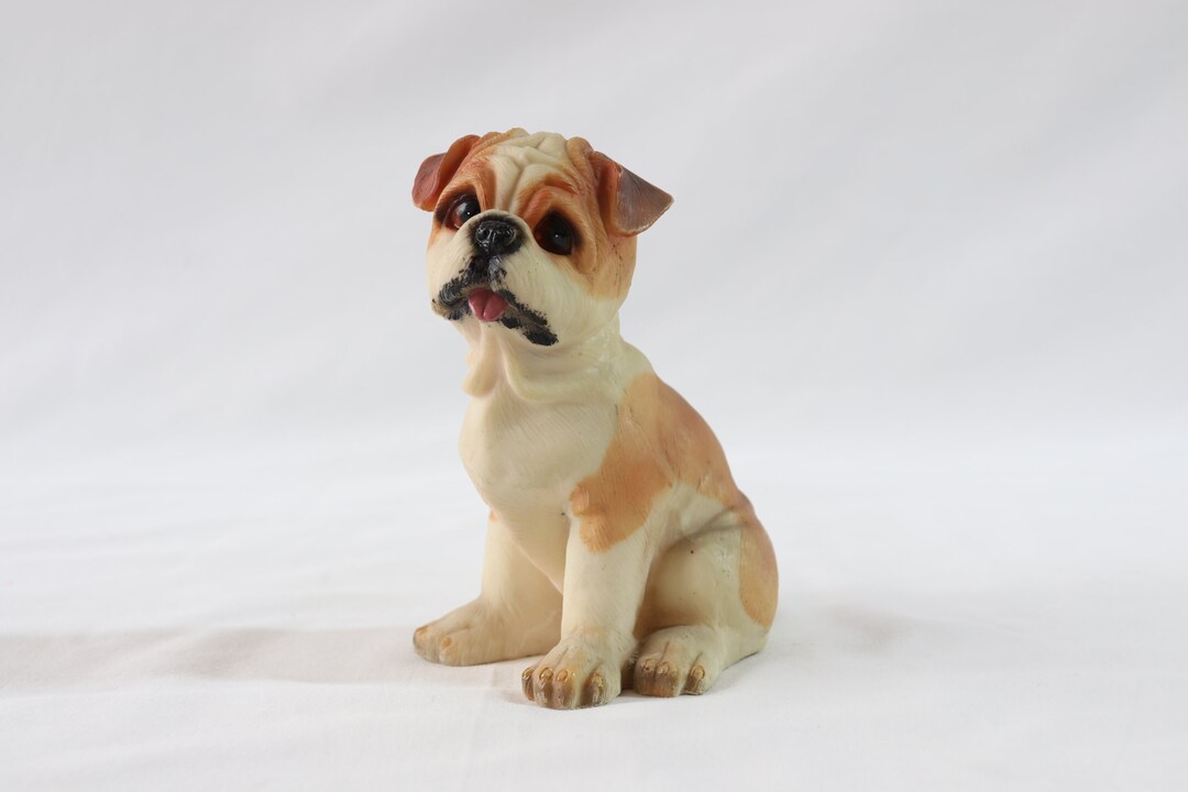 Vintage Bulldog Figurine, Bulldog Statue, Bulldog Sculpture, Bulldog ...