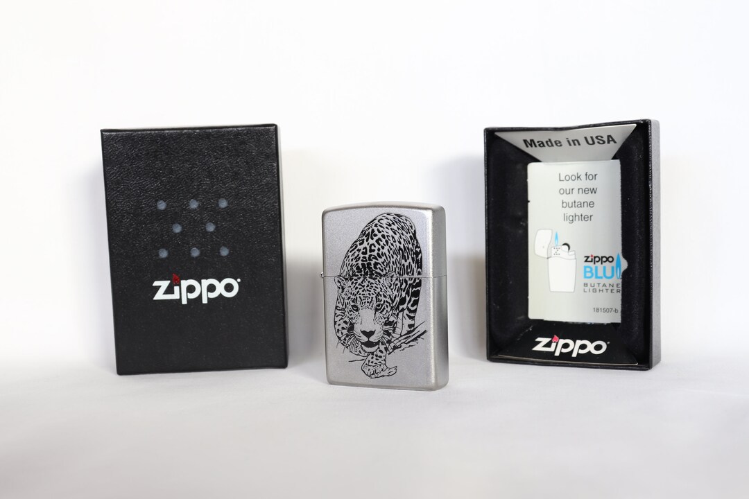 Leopard Zippo Lighter, Vintage Zippo Lighter, Collectible Zippo Lighter ...