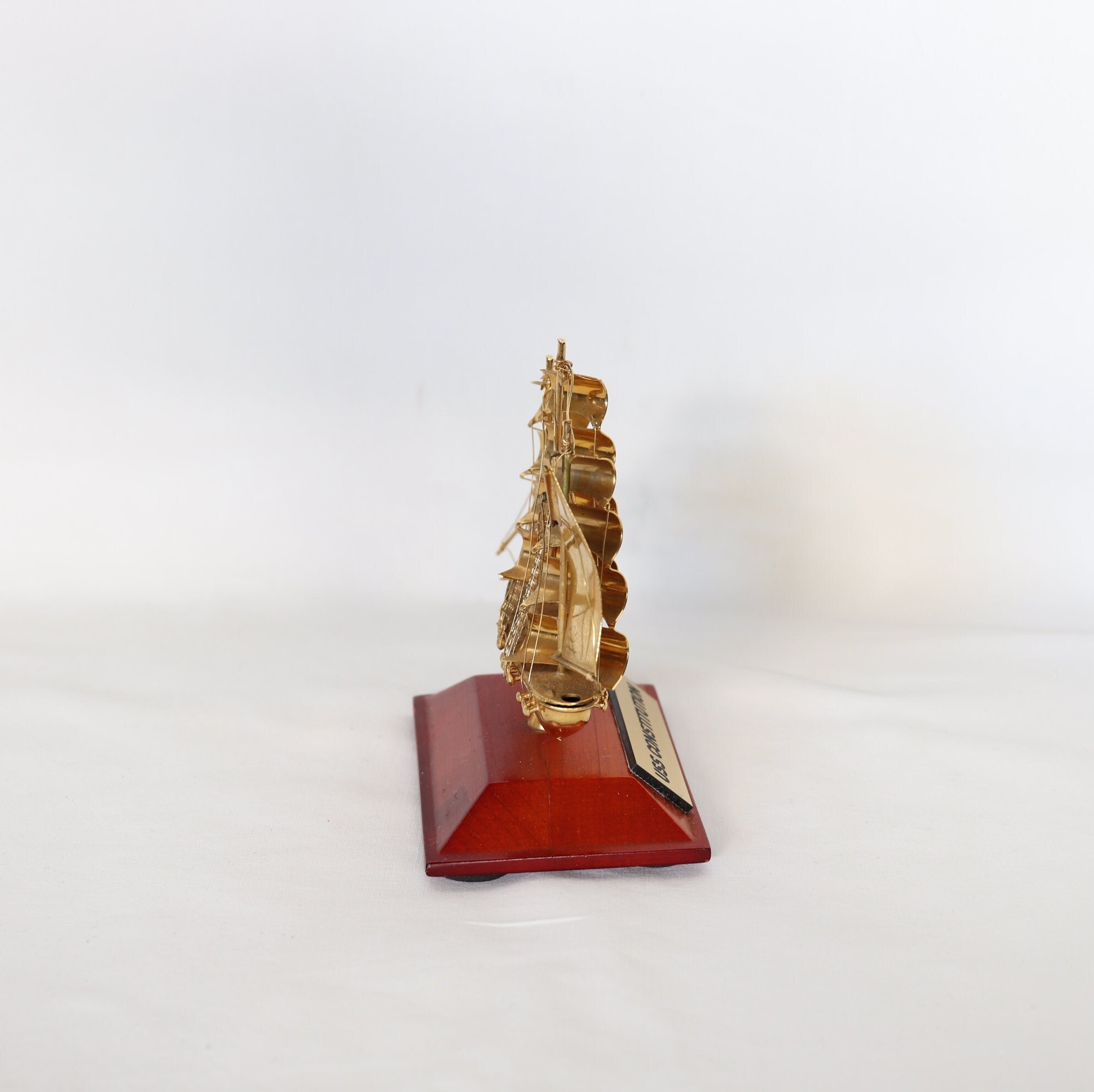 USS Constitution Ship Model, Brass Ship Model, Gold Ship Model ...
