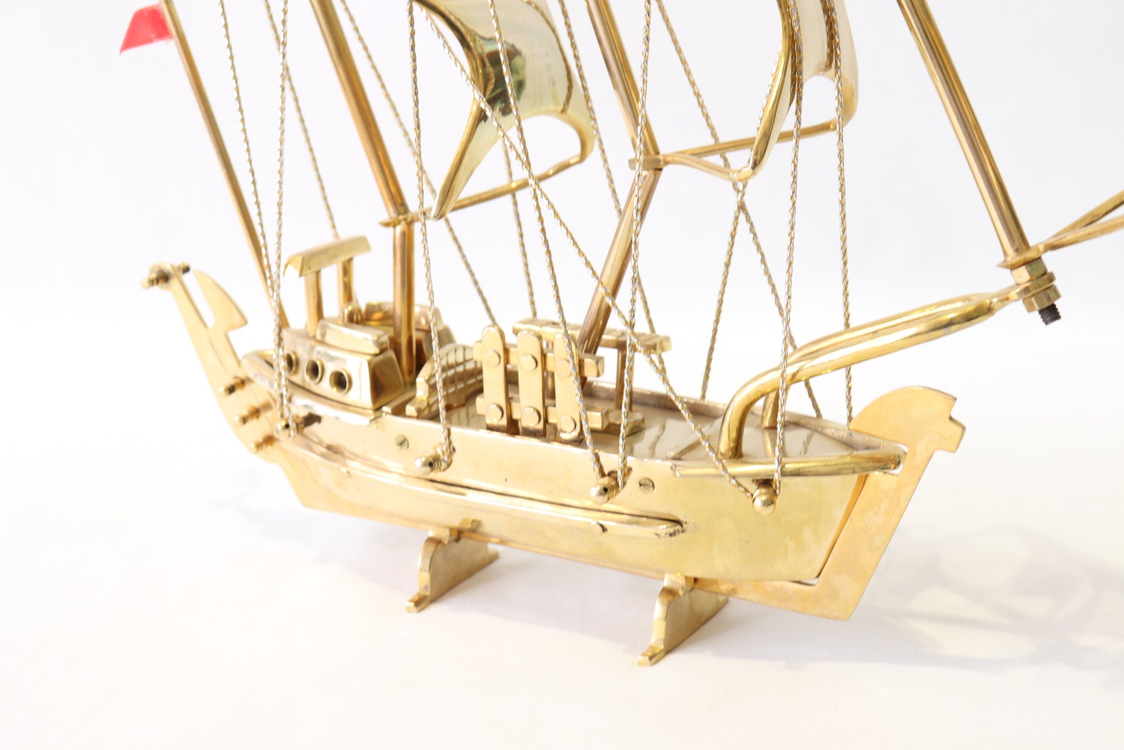 24K Gold Plated Sailboat Model Brass Sailboat Gold Sailboat | Etsy