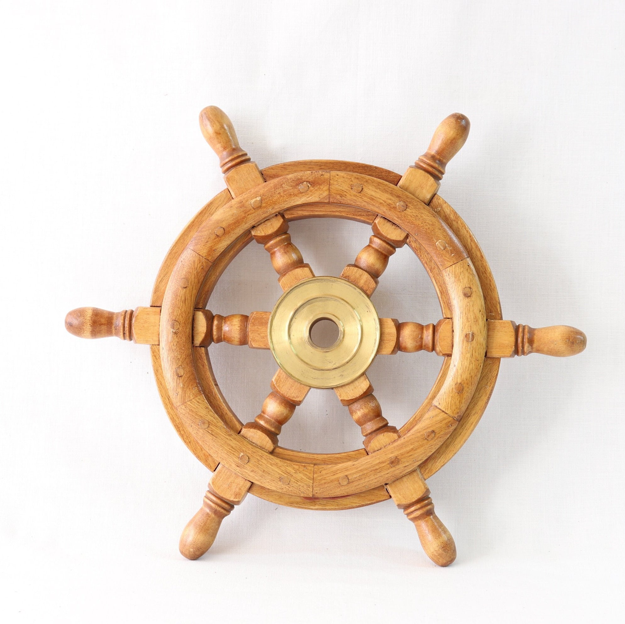 Small Ships Wheel, Wooden Ships Wheel, Nautical Ships Wheel, Vintage ...