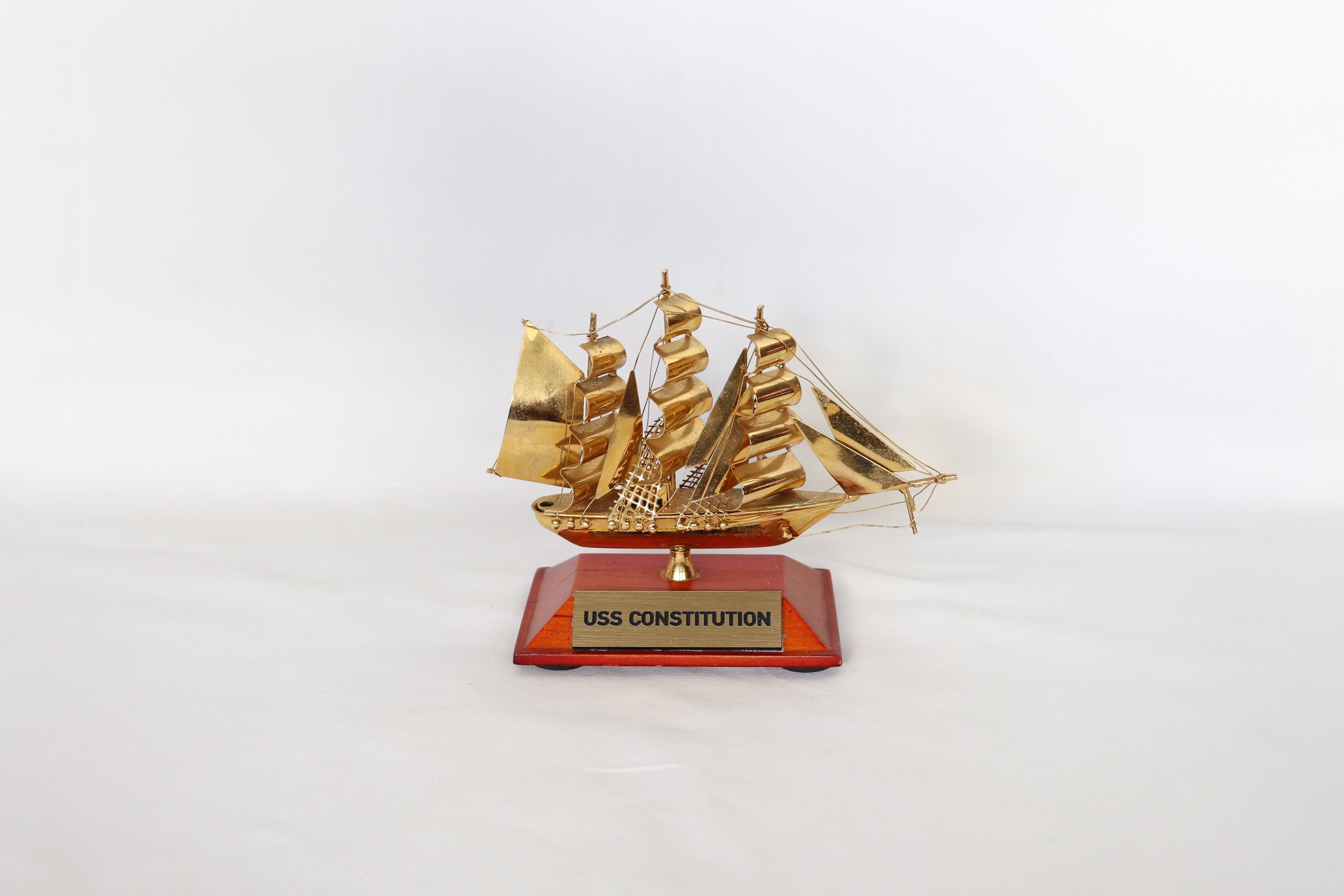 USS Constitution Ship Model, Brass Ship Model, Gold Ship Model ...
