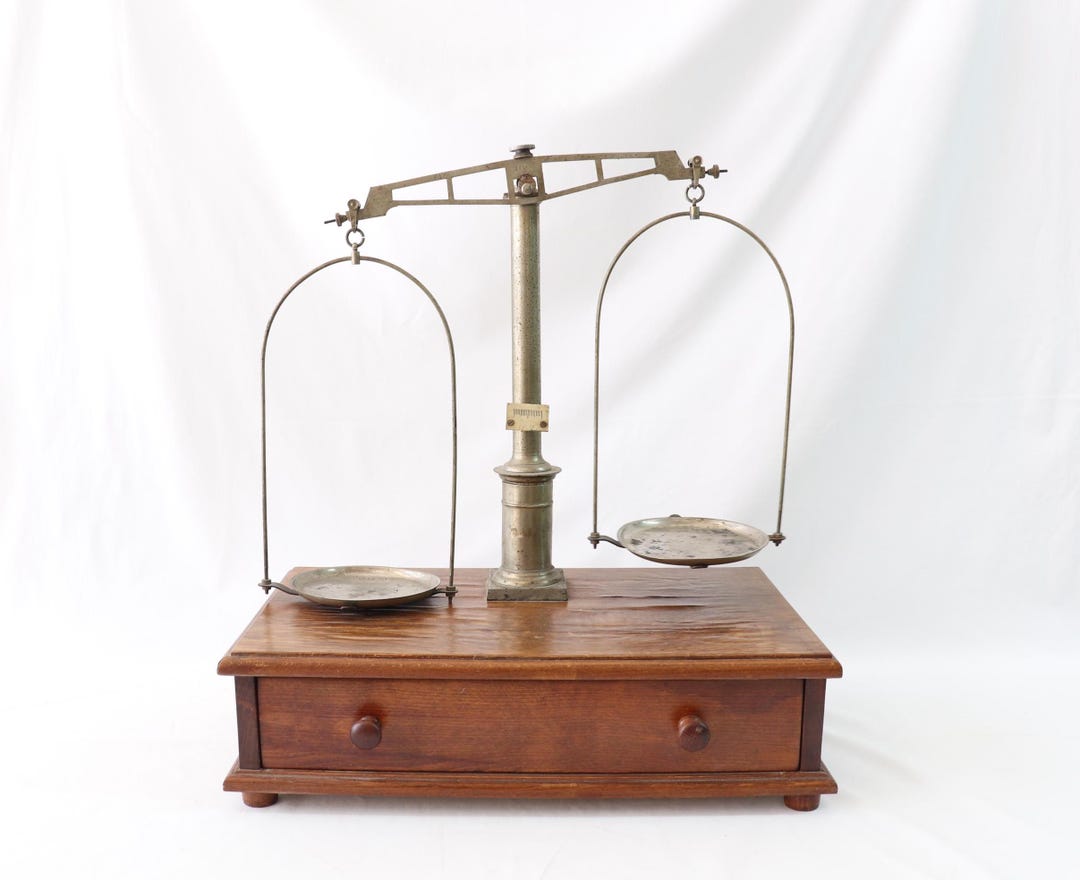 Antique Precision Scale, Balance Scale, Primitive Scale, Apothecary ...