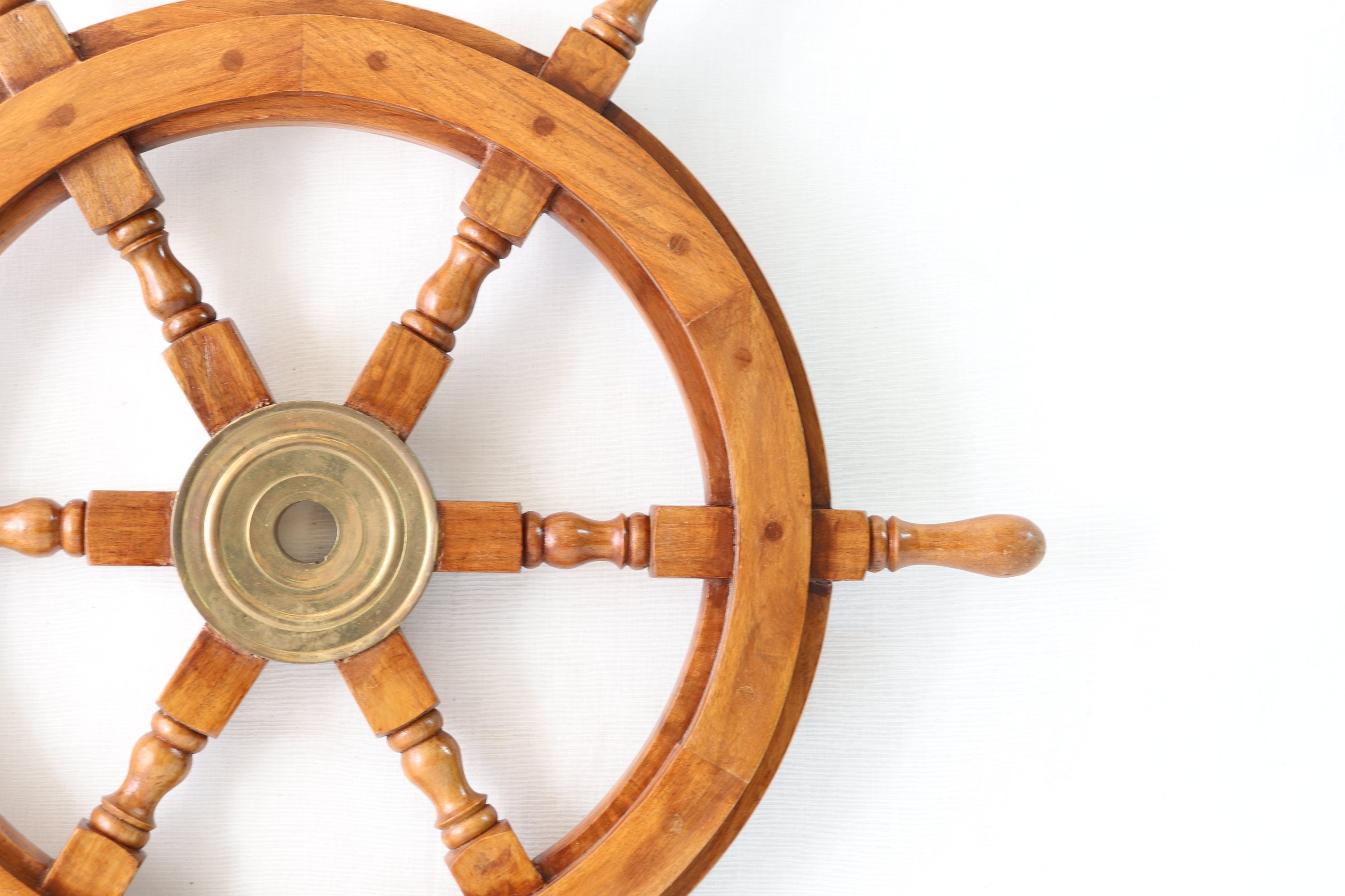 Vintage Wooden Ships Wheel, Nautical Ships Wheel, Wall Ships Wheel ...