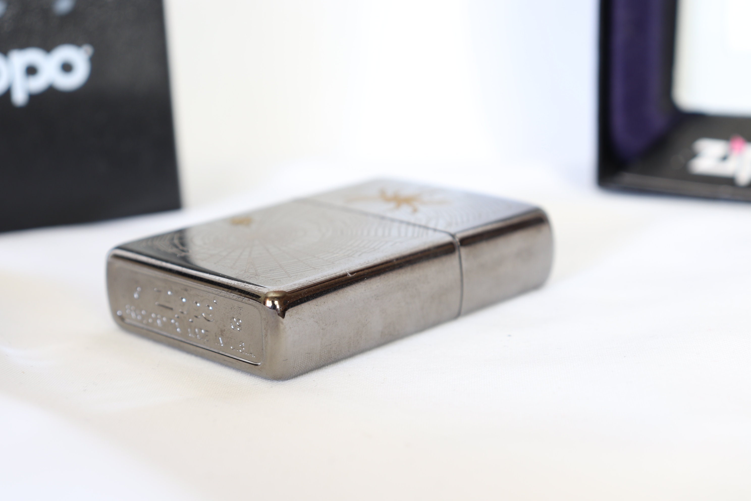 Weave Me Alone Zippo Lighter Spider Zippo Spider Vintage - Etsy