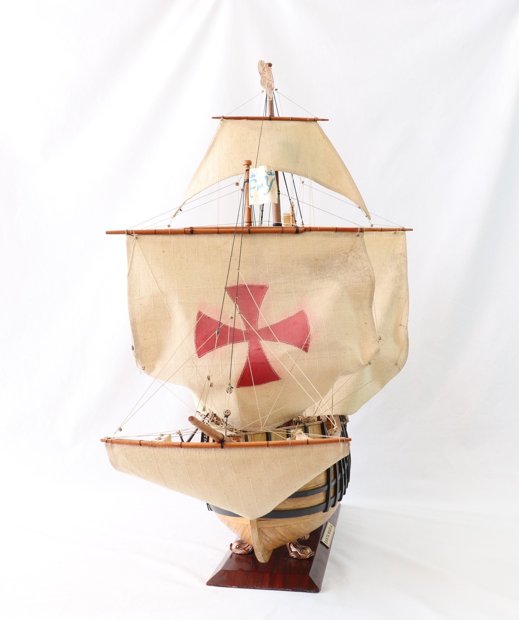 Santa Maria Ship Model, Columbus Ship, Wooden Ship Model, Galleon Ship ...