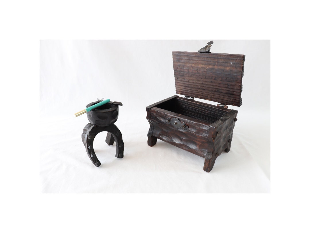Vintage Smoking Set, Wooden Smoking Set, Wooden Cigarette Holder ...