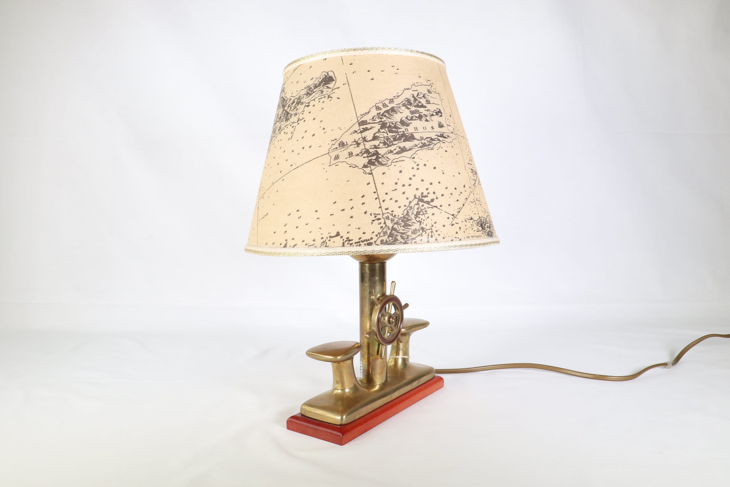 Nautical Desk Lamp, Ships Wheel Lamp, Nautical Table Lamp, Ships Wheel ...