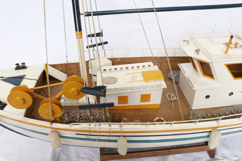 Unique Wooden Handmade Fishing Boat Model Wooden Handmade - Etsy
