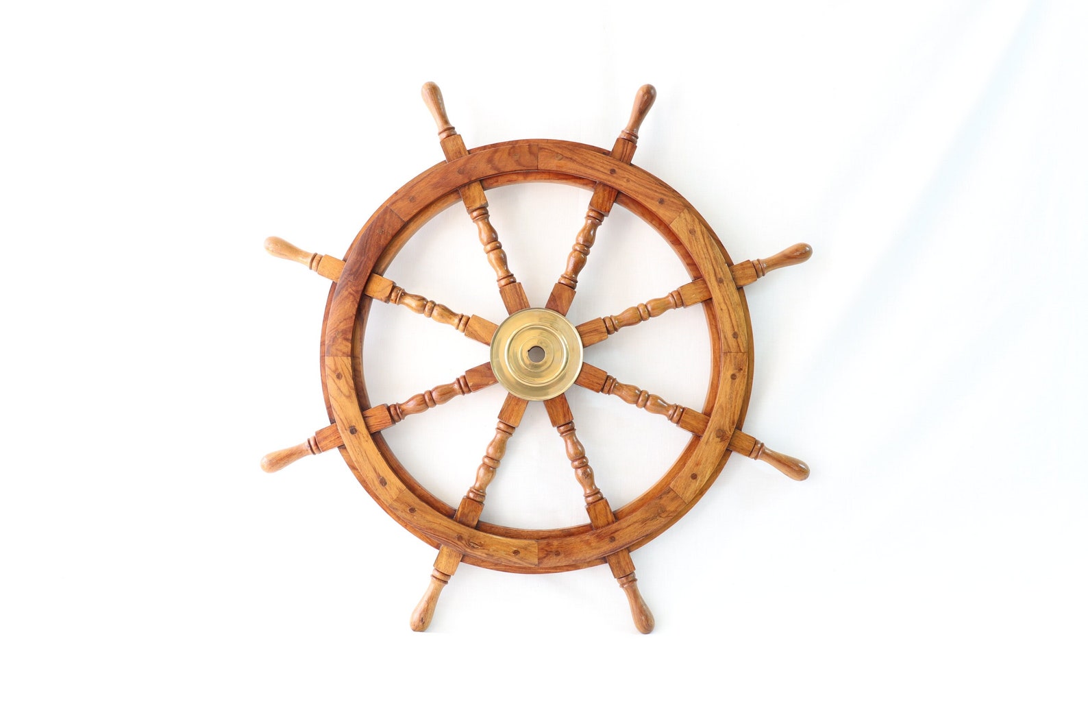 Vintage Ships Wheel, Nautical Ships Wheel, Wooden Ships Wheel ...