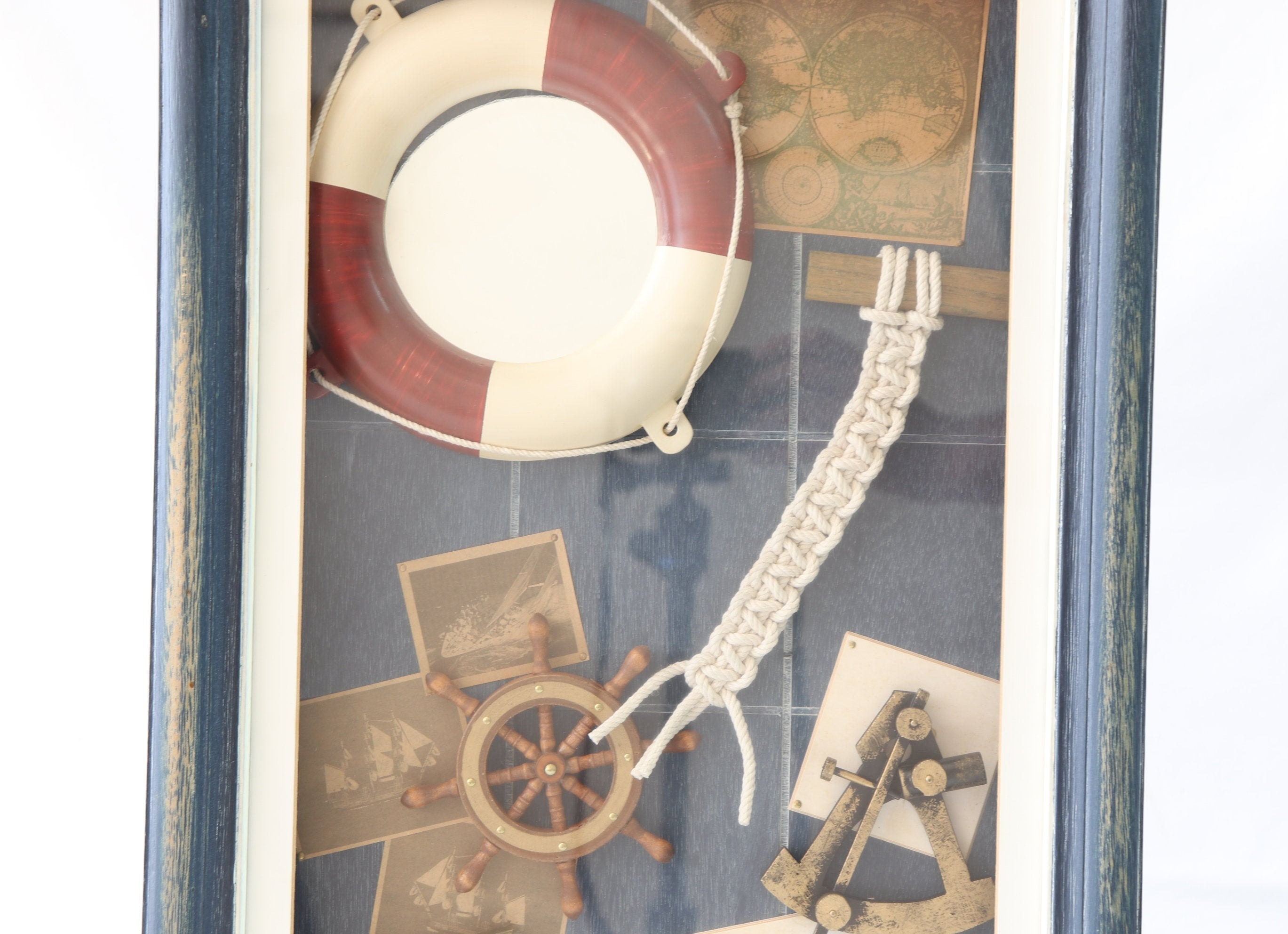 Nautical Wall Hanging, Half Hull Model, Nautical Ships Wheel, Nautical ...