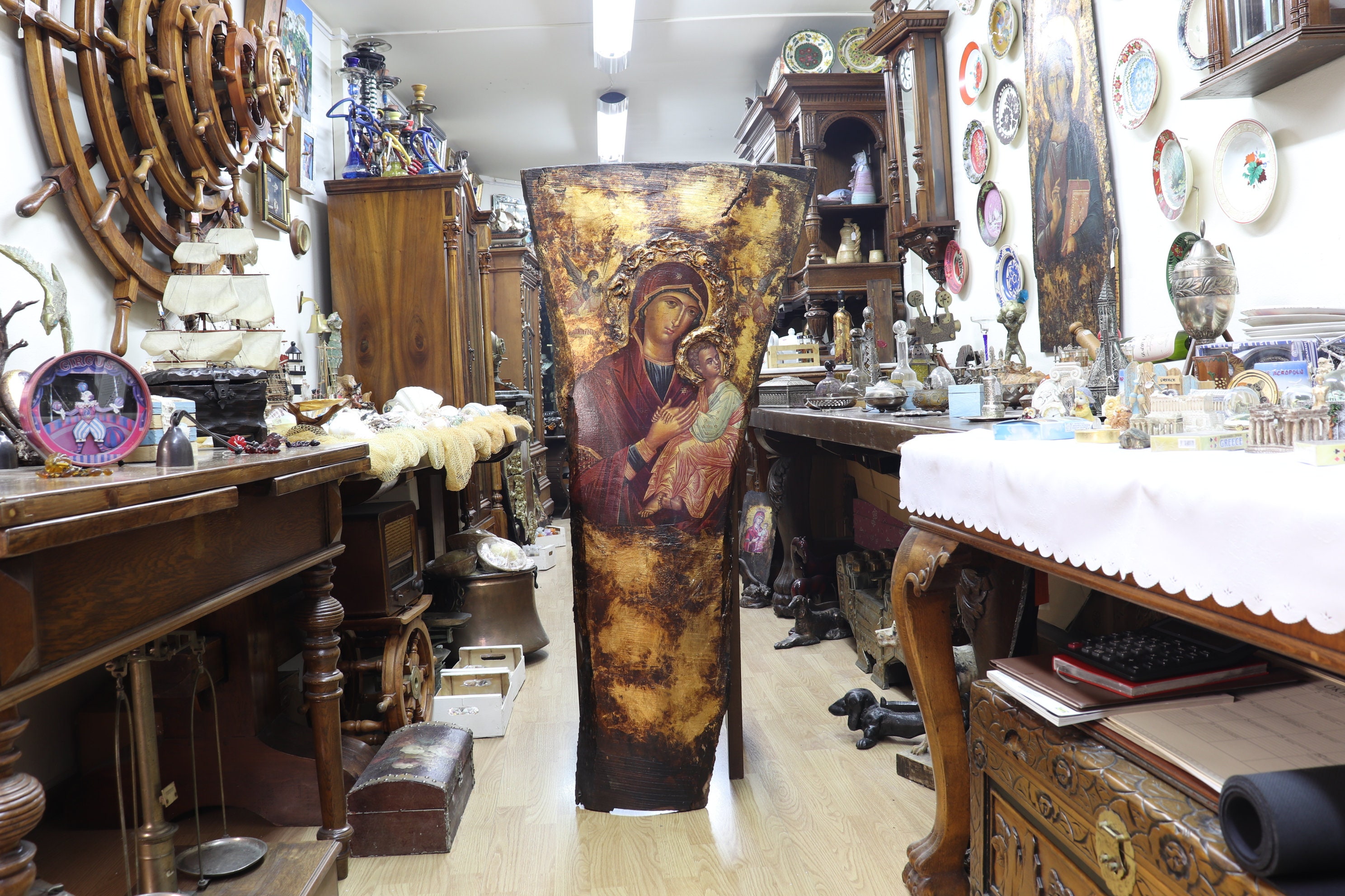 Wooden Virgin Mary Icon Virgin Mary Wall Art Orthodox Icon - Etsy