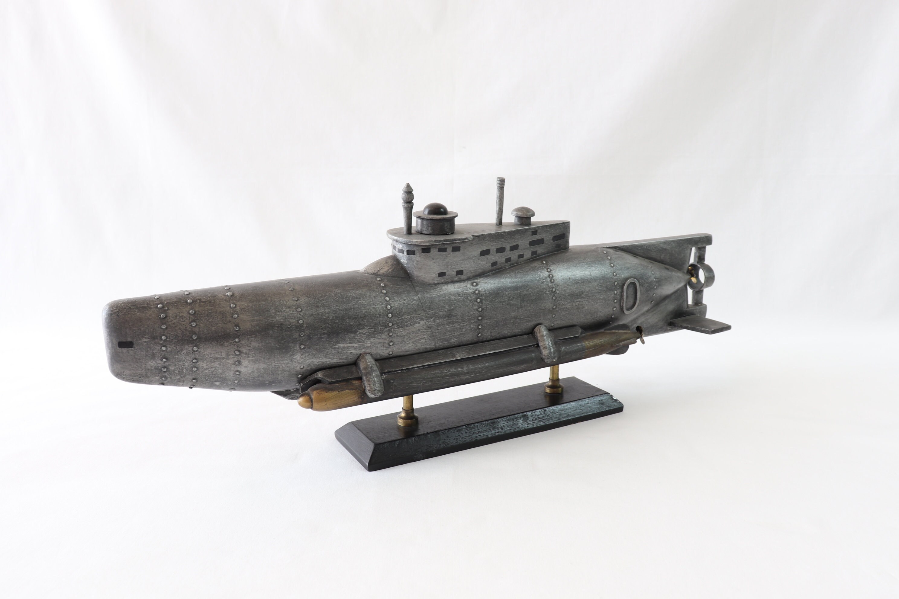German Submarine Model, Seehund Type XXVII Submarine, Handmade Ship ...