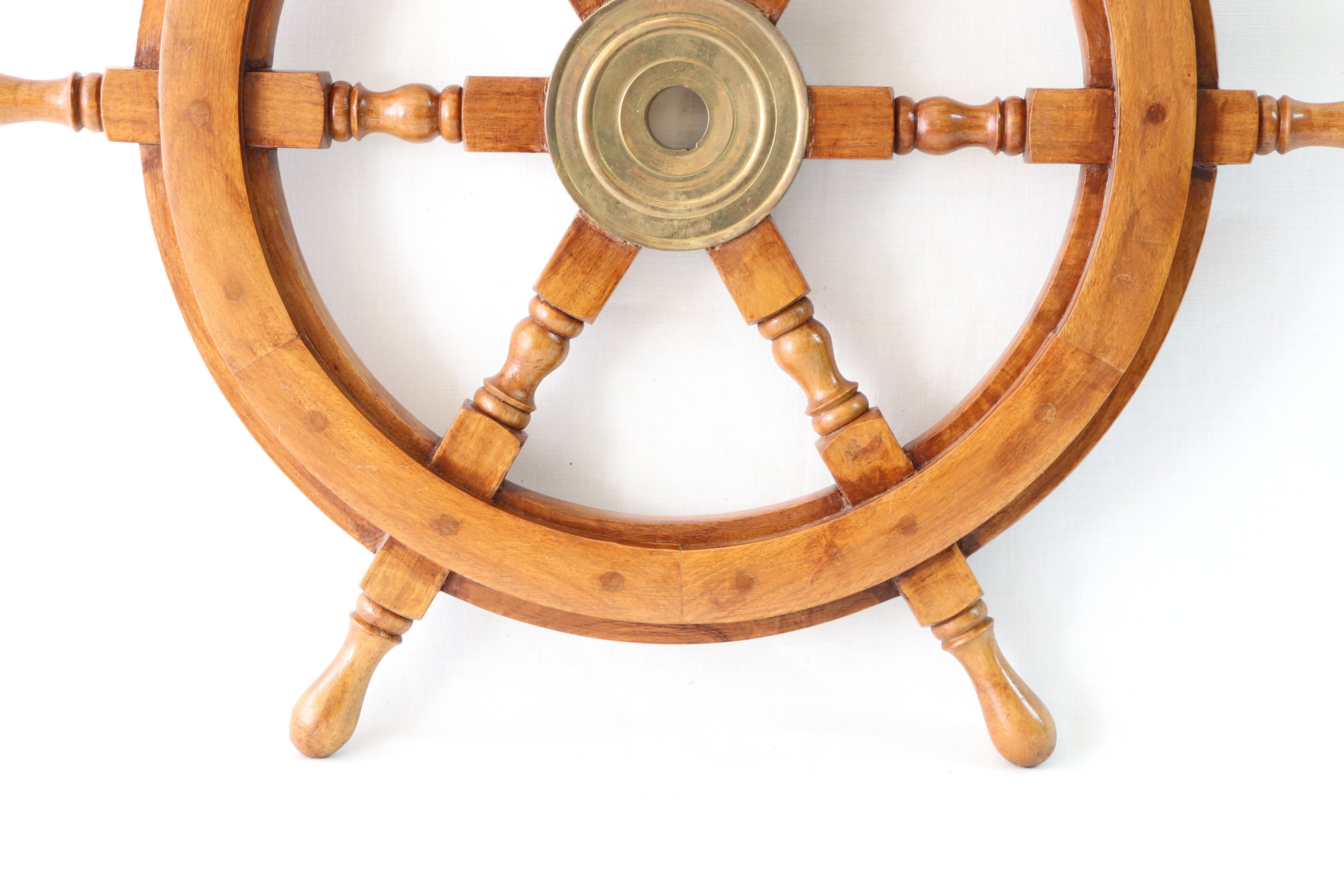 Vintage Wooden Ships Wheel, Nautical Ships Wheel, Wall Ships Wheel ...