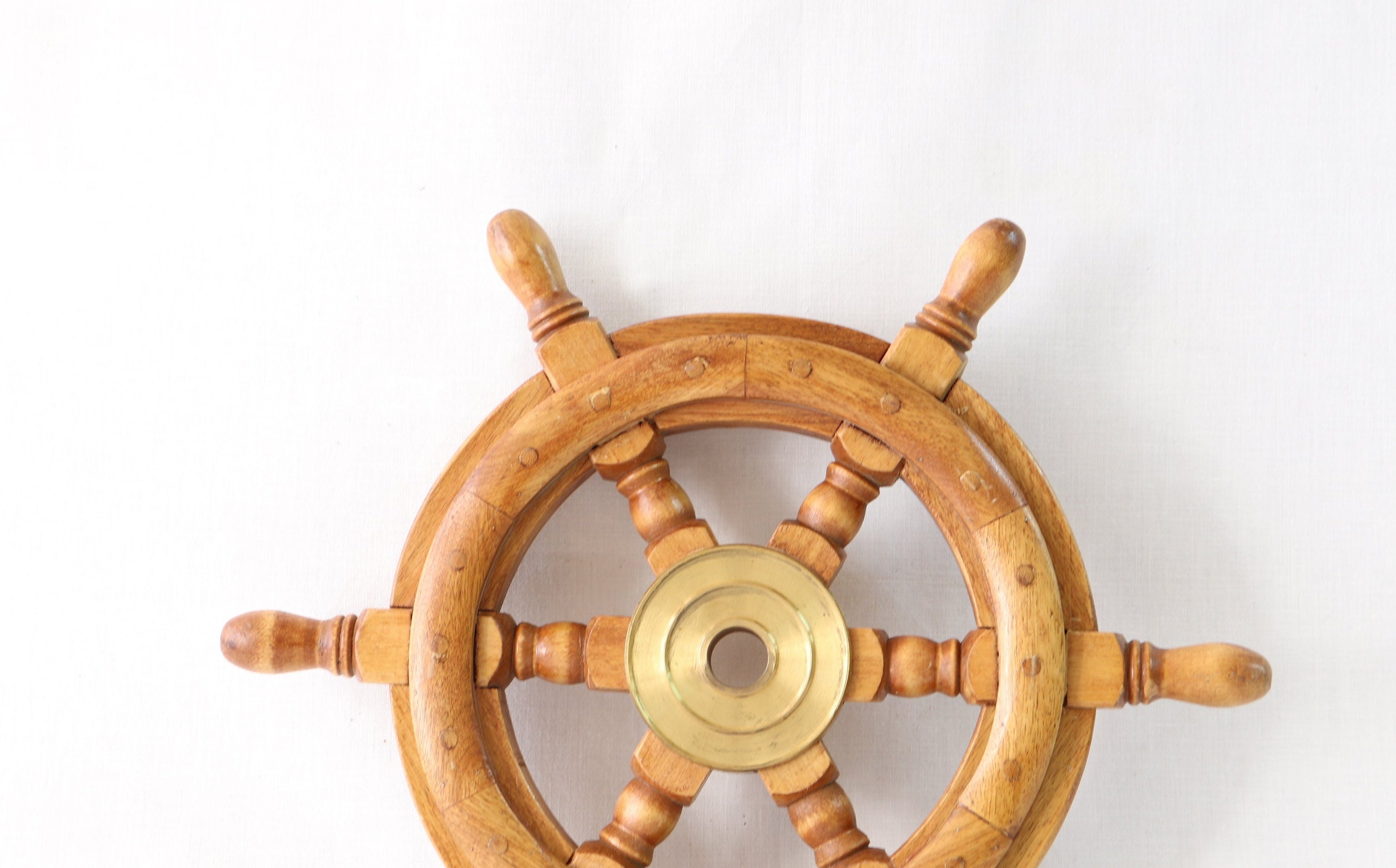 Small Ships Wheel, Wooden Ships Wheel, Nautical Ships Wheel, Vintage ...