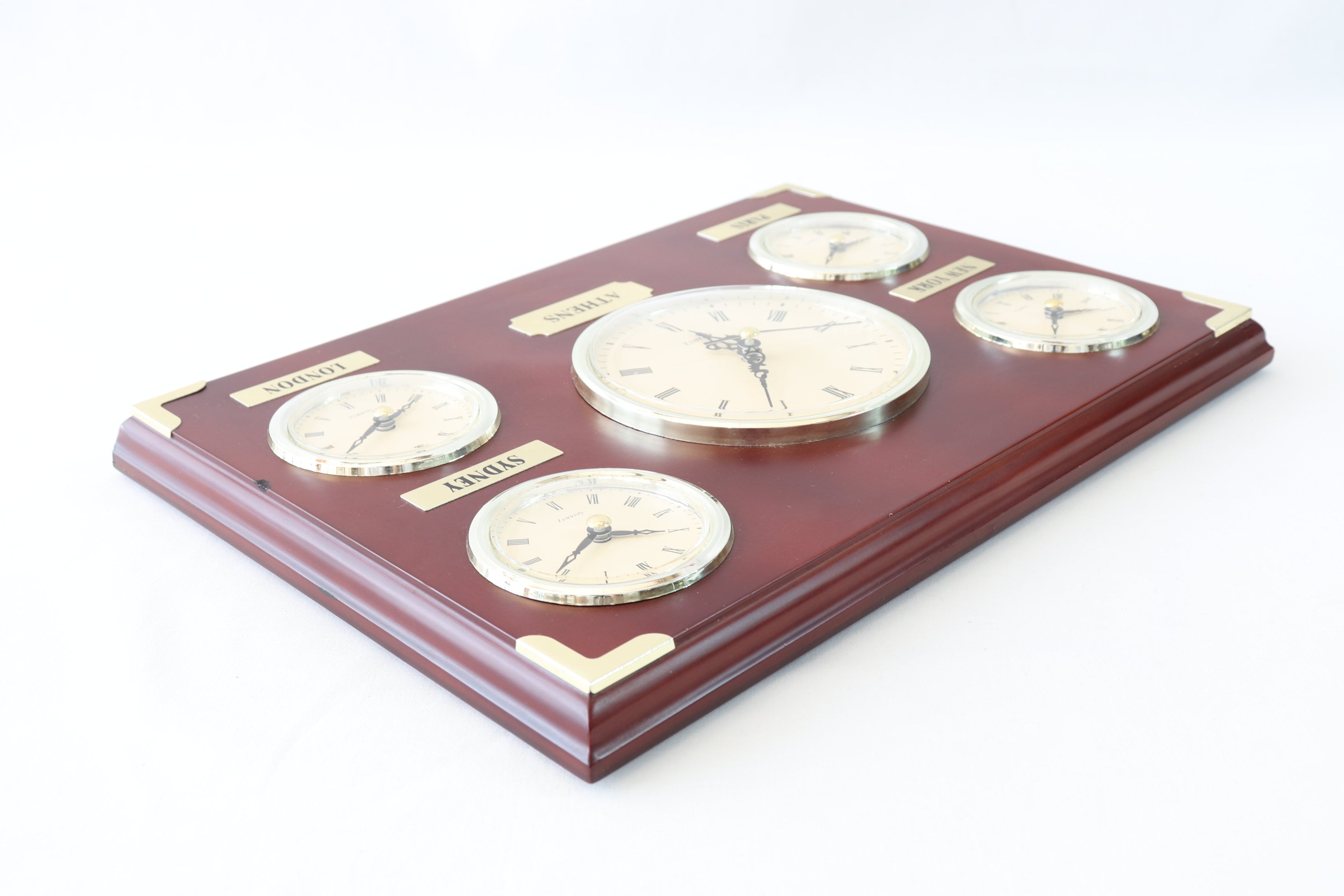 Vintage Time Zone Wall Clock Multi Time Zone Clock World | Etsy