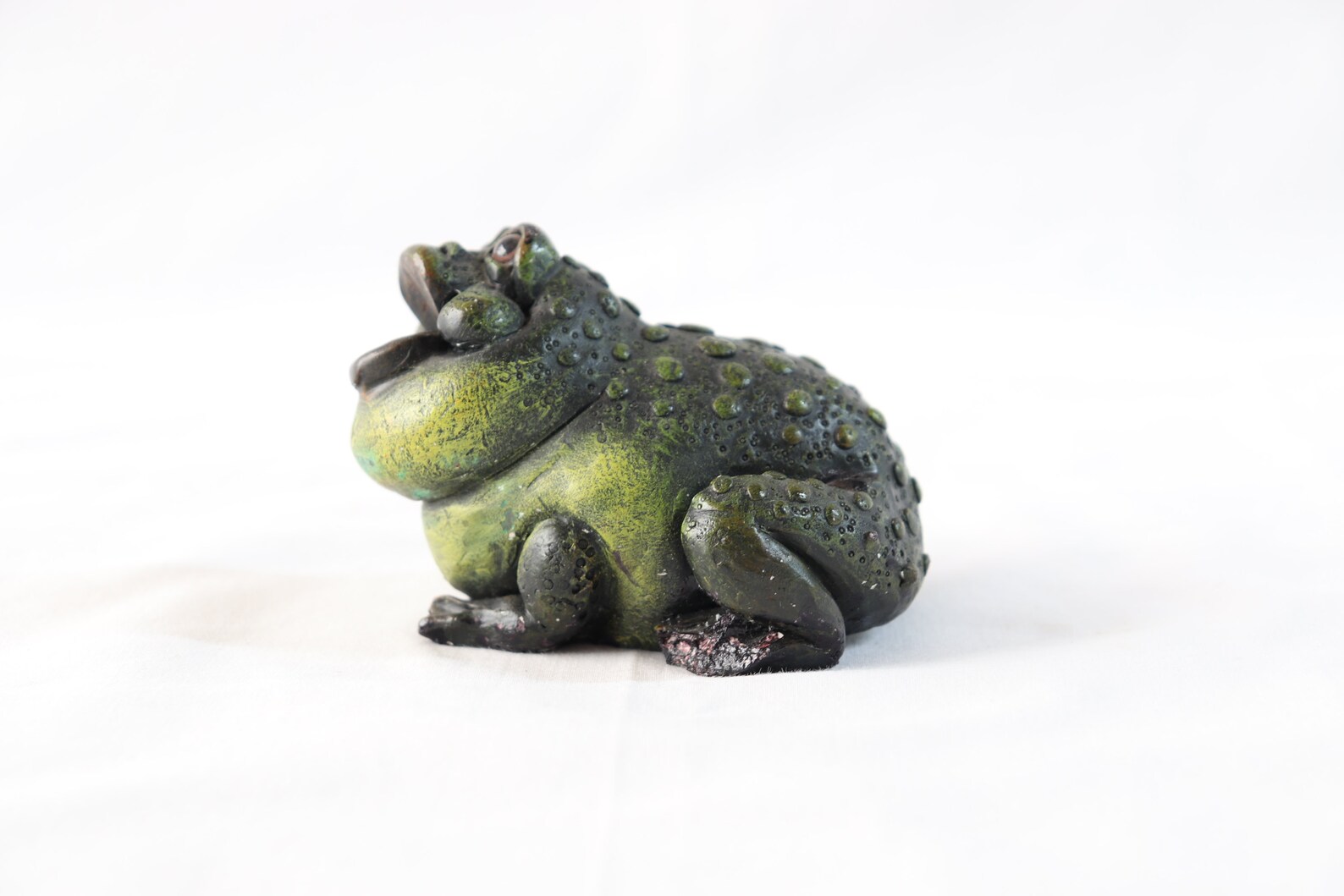 Vintage Frog Figurine, Frog Statue, Frog Sculpture, Frog Ornament, Frog ...