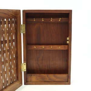 Wooden Key Holder, Wooden Key Box, Key Box for Wall, Wall Key Holder ...