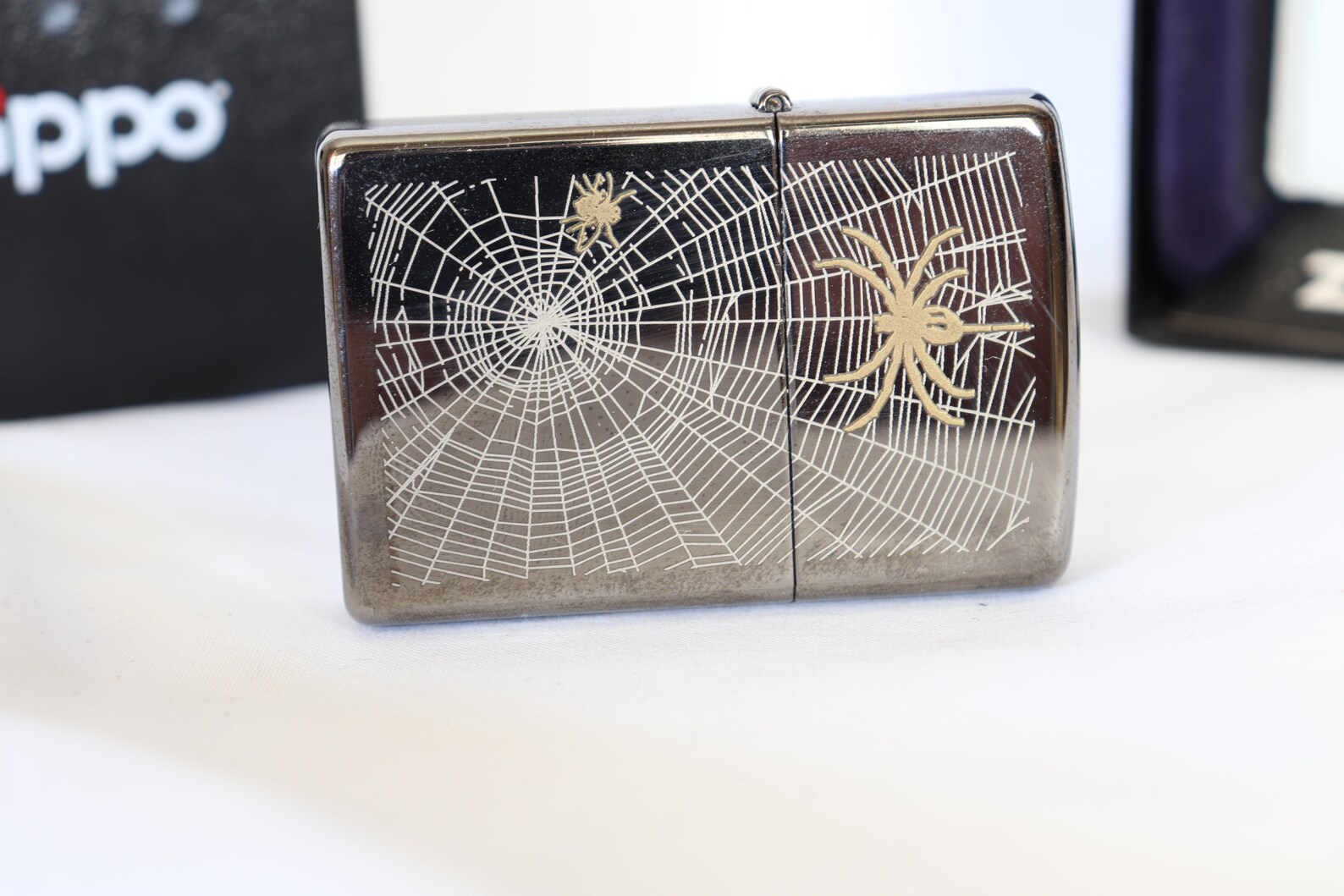 Weave Me Alone Zippo Lighter Spider Zippo Spider Vintage - Etsy