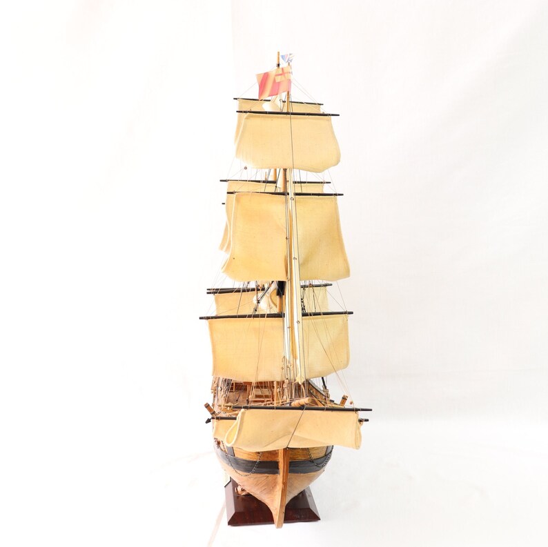 HMS Endeavour Ship Model Handmade Ship Model Vintage Ship - Etsy