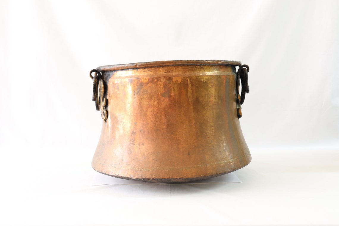 Huge Copper Cauldron Antique Large Cauldron Antique Copper | Etsy