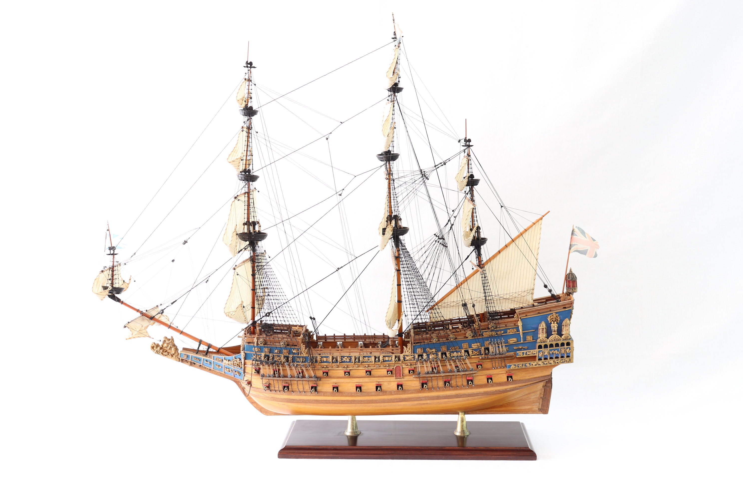 HMS Sovereign of the Seas Ship Model, Wooden Ship Model, Handmade Ship ...
