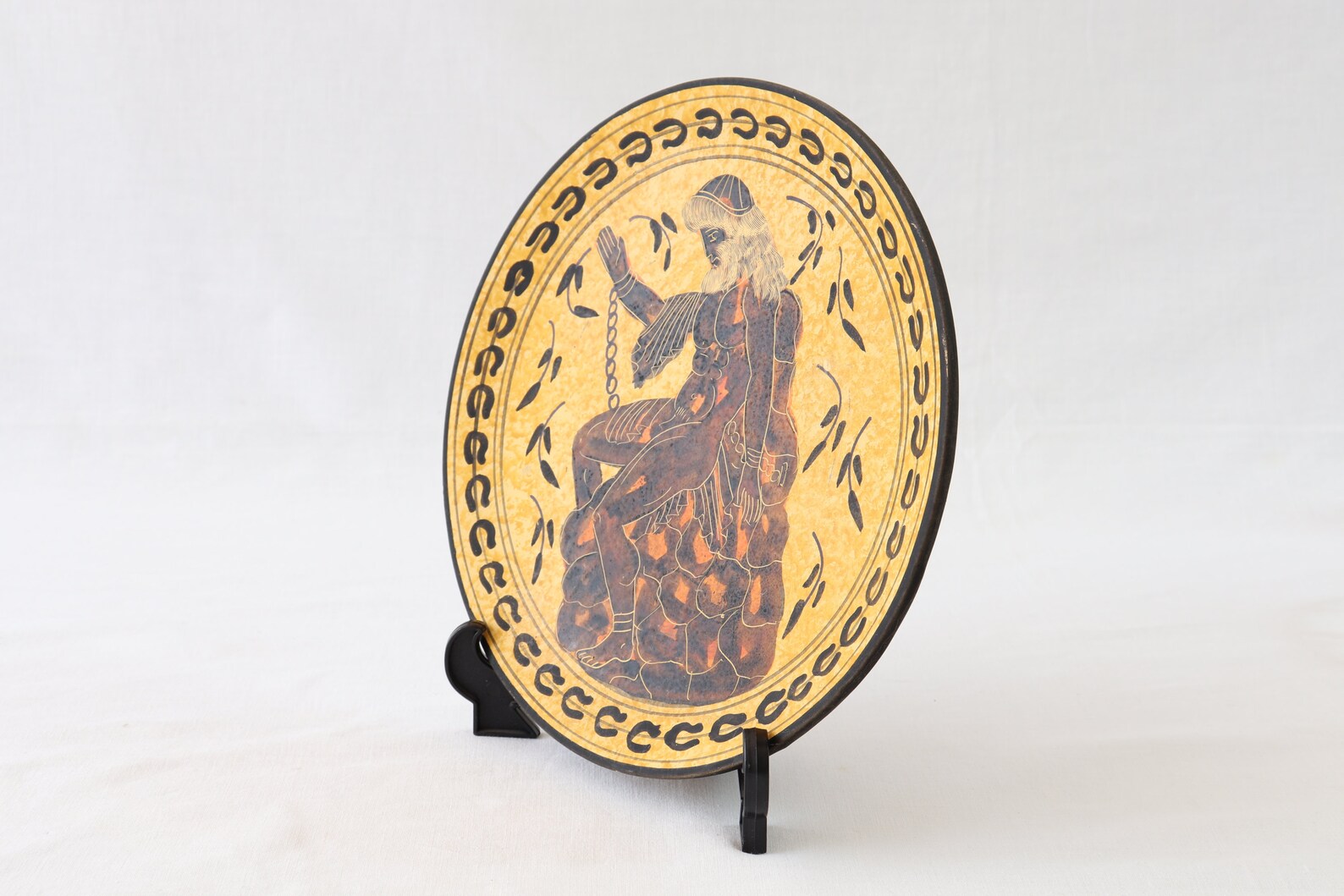 Ancient Greek Plate, Greek Ceramic Plate, Prometheus, Wall Hanging ...