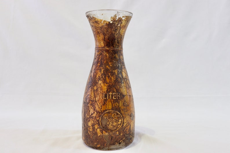 Vintage Wine Decanter, Wine Carafe, Unique Decanter, Gold Decanter ...