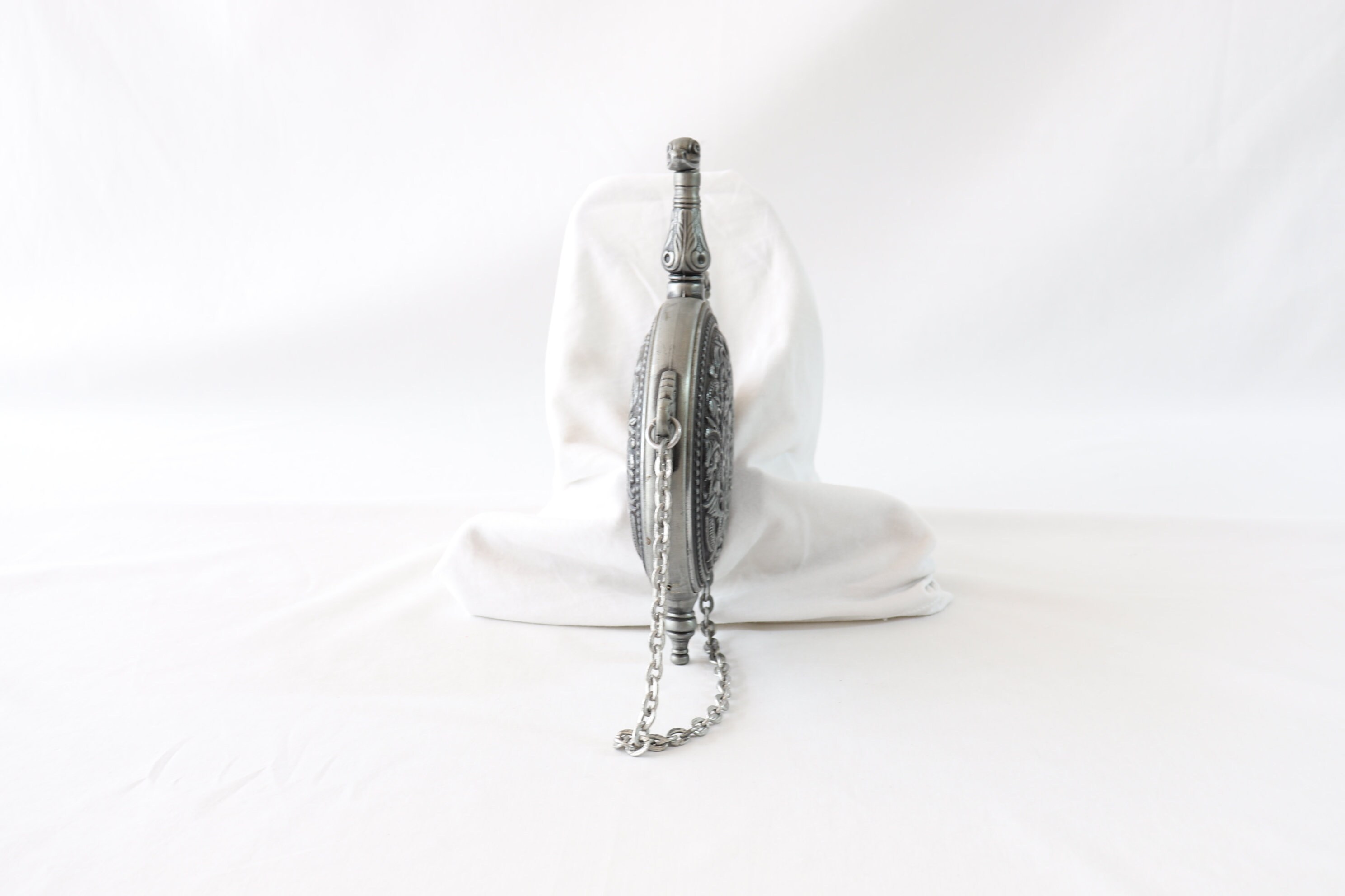 Round Gunpowder Case Black Powder Flask Gunpowder Flask - Etsy