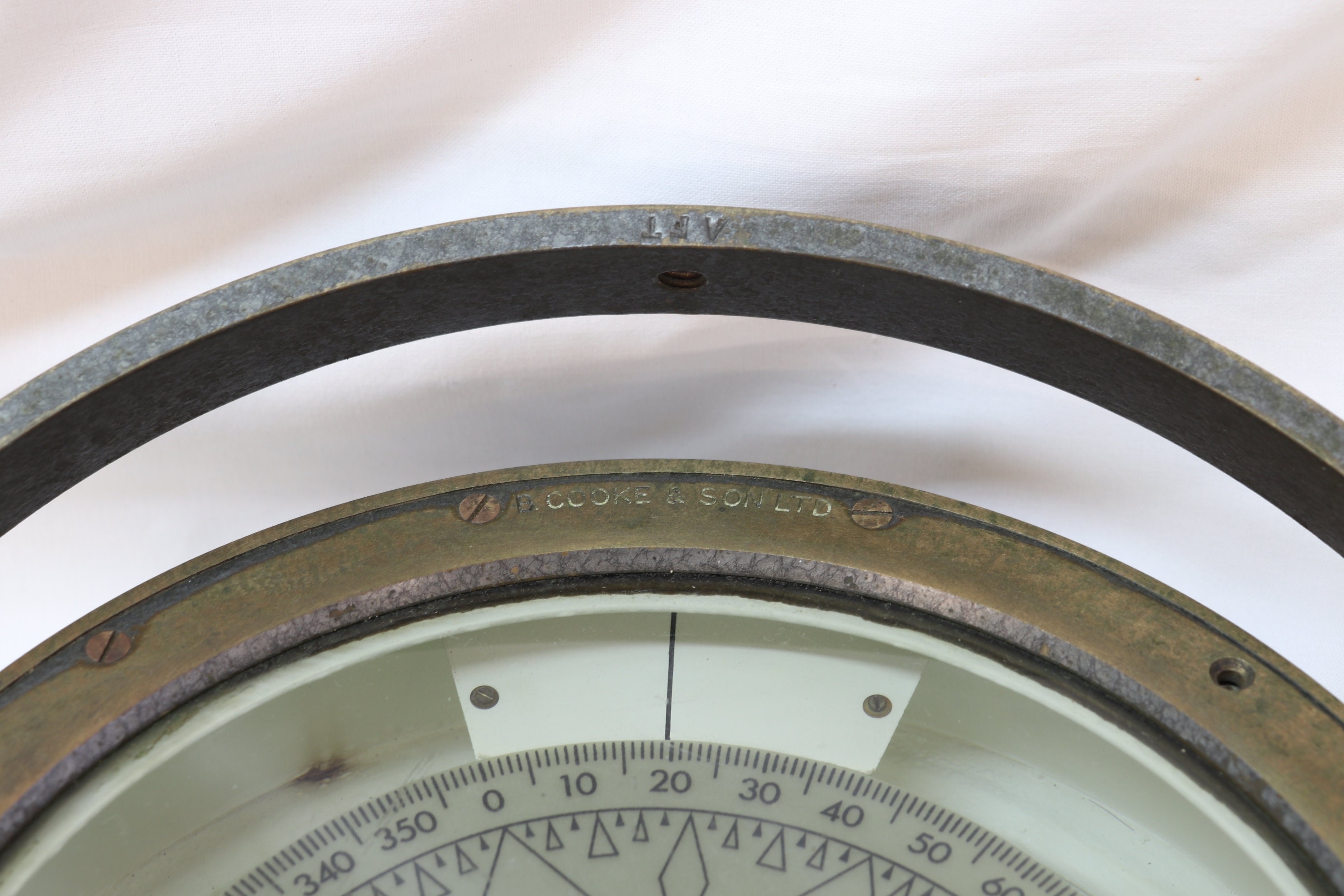 Antique Solid Brass Gimbal Compass Ships Compass Nautical | Etsy