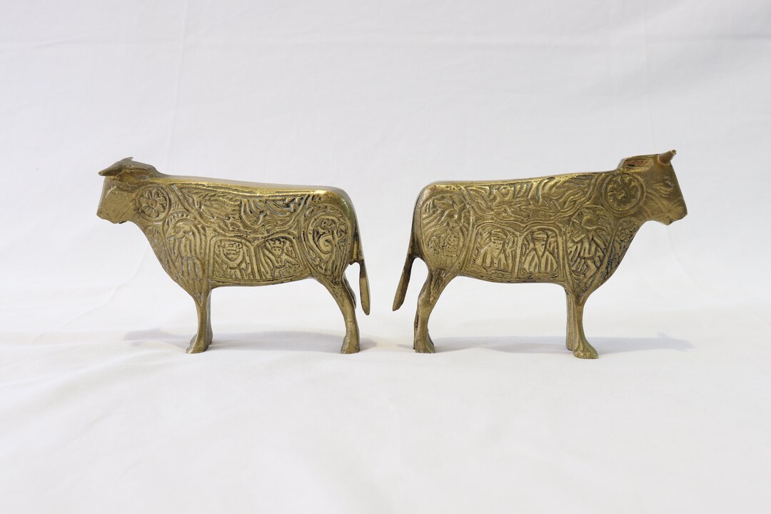 Vintage Bull Sculpture, Brass Bull Sculpture, Brass Bull Statue, Brass ...