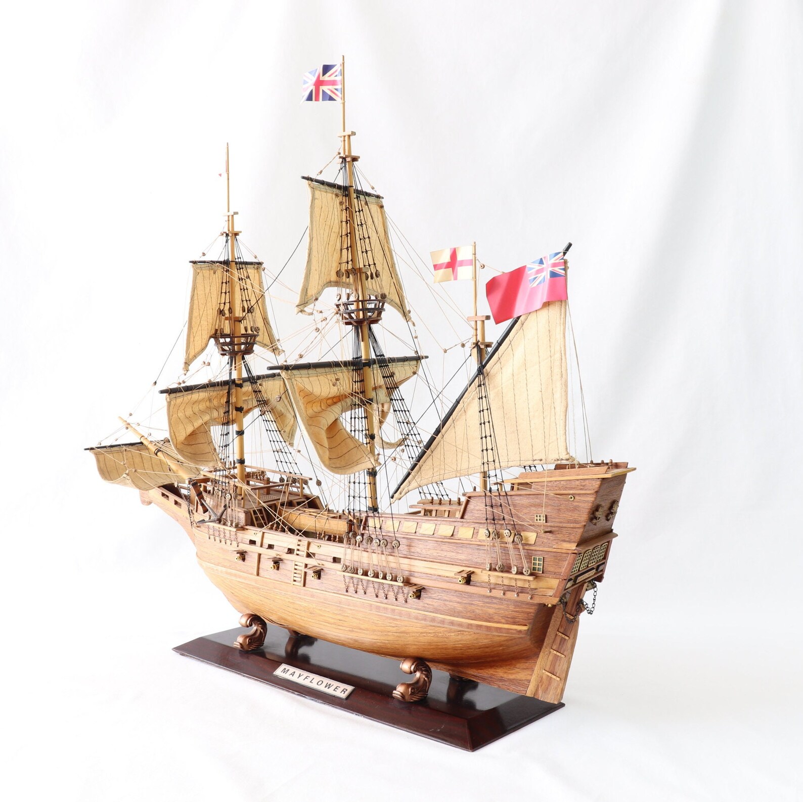 Mayflower Ship Model, Mayflower UK 1620, Wooden Ship Model, Handmade ...