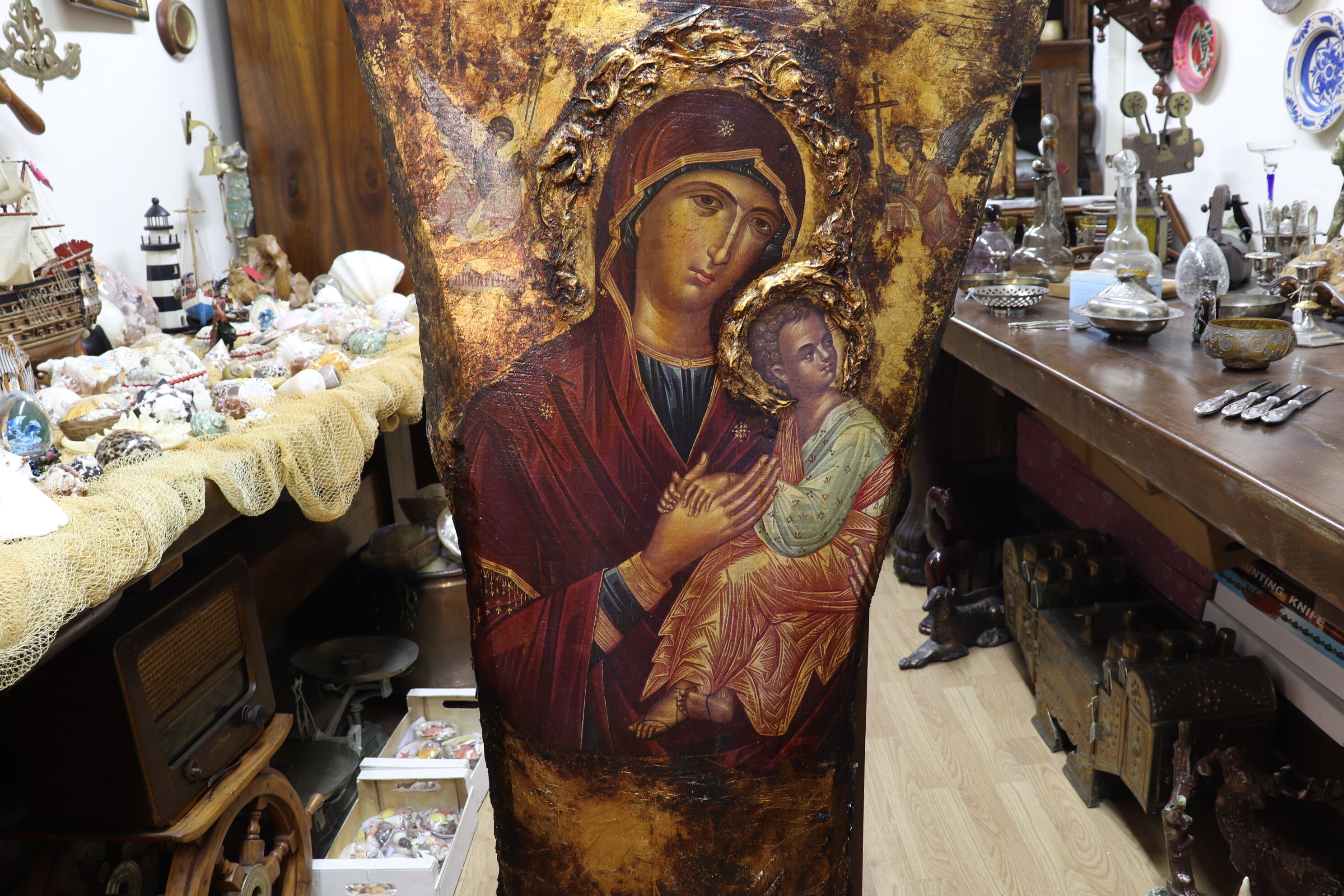 Wooden Virgin Mary Icon Virgin Mary Wall Art Orthodox Icon - Etsy