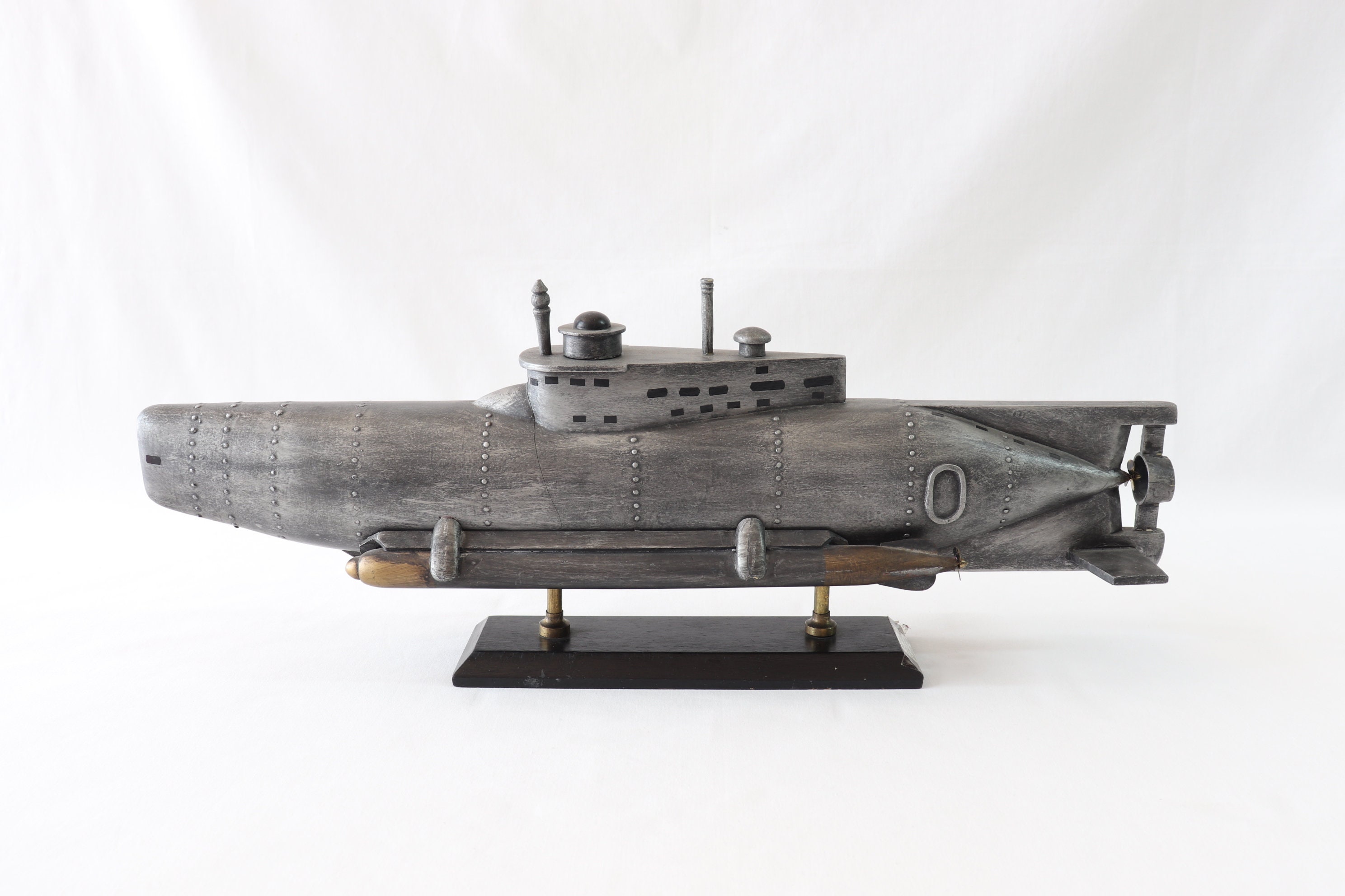 German Submarine Model, Seehund Type XXVII Submarine, Handmade Ship ...