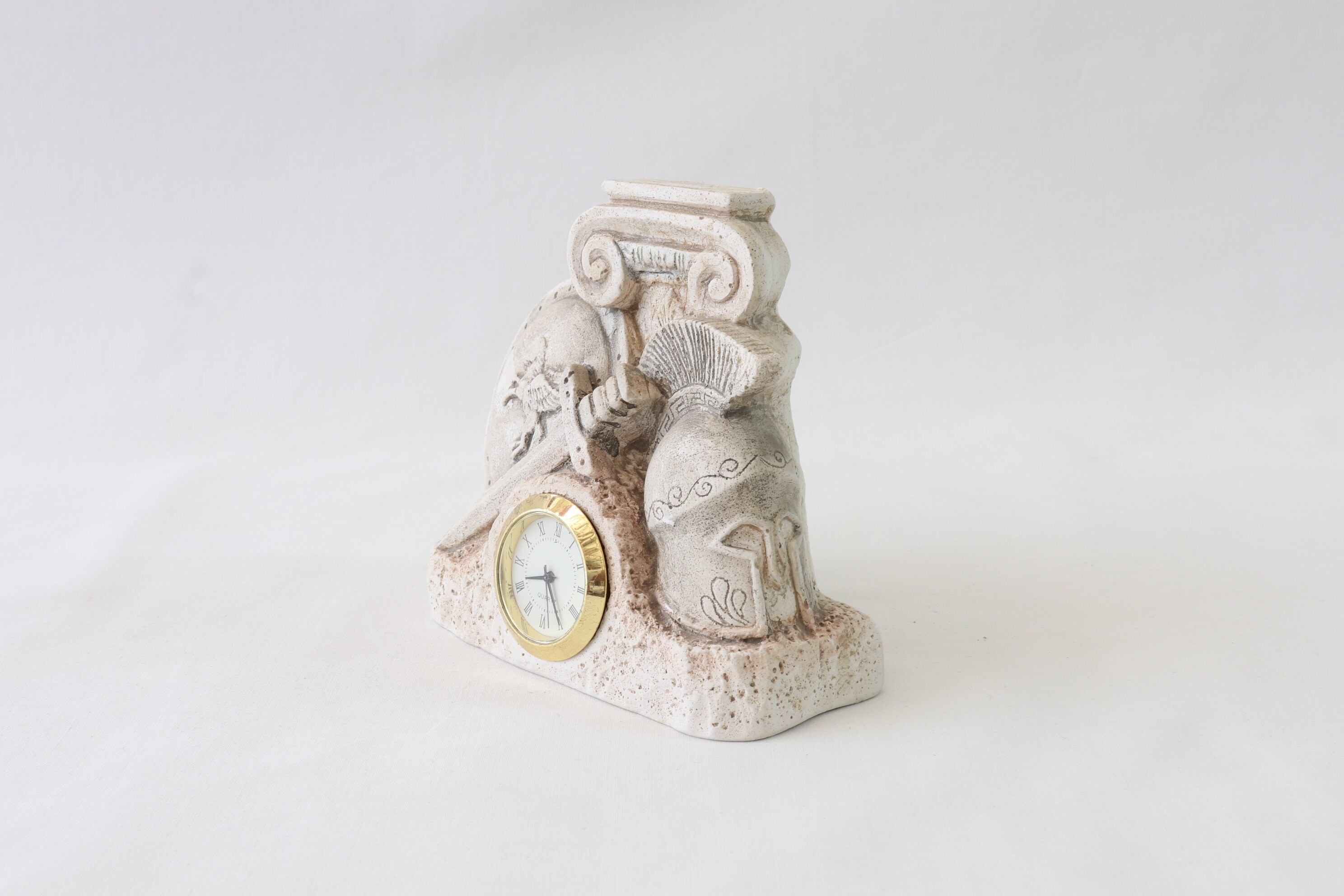 Ceramic Table Clock Greek Clock Desk Clock Desk | Etsy