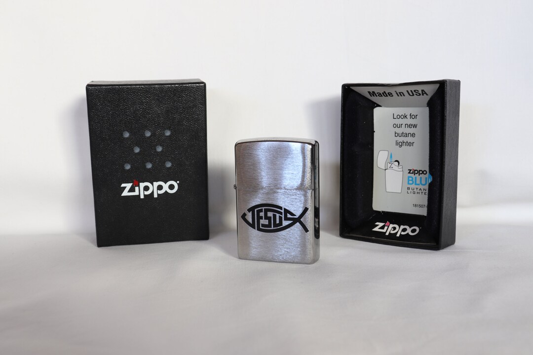 Jesus Fish Zippo Lighter, Vintage Collectible Zippo Lighter, Zippo ...