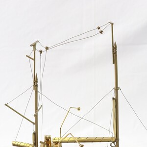 Fishing Boat Model, Hellen, Brass Ship Model, Gold Plated, Metal Ship ...