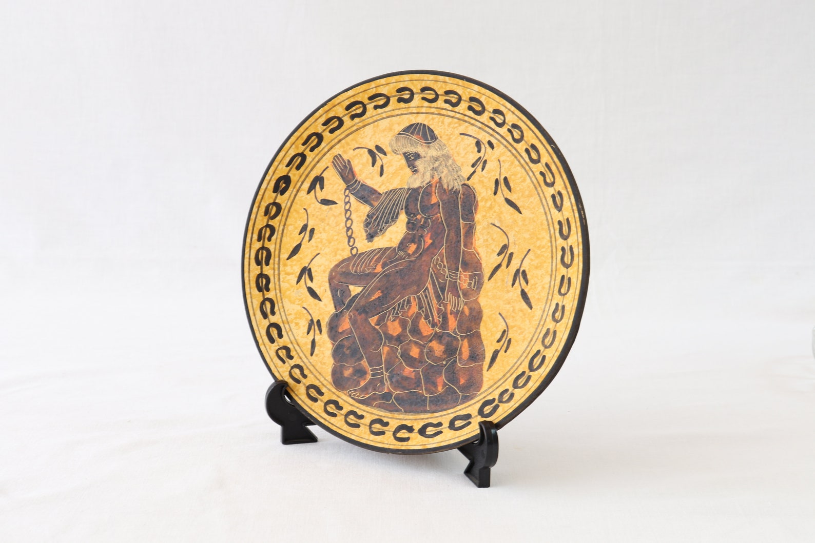 Ancient Greek Plate Greek Ceramic Plate Prometheus Wall - Etsy