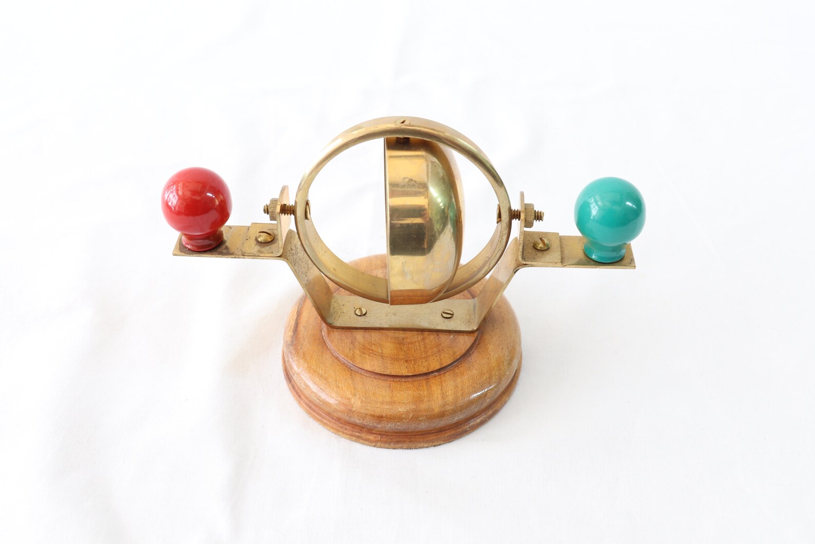Vintage Brass Gimbal Compass, Nautical Compass, Nautical Binnacle ...