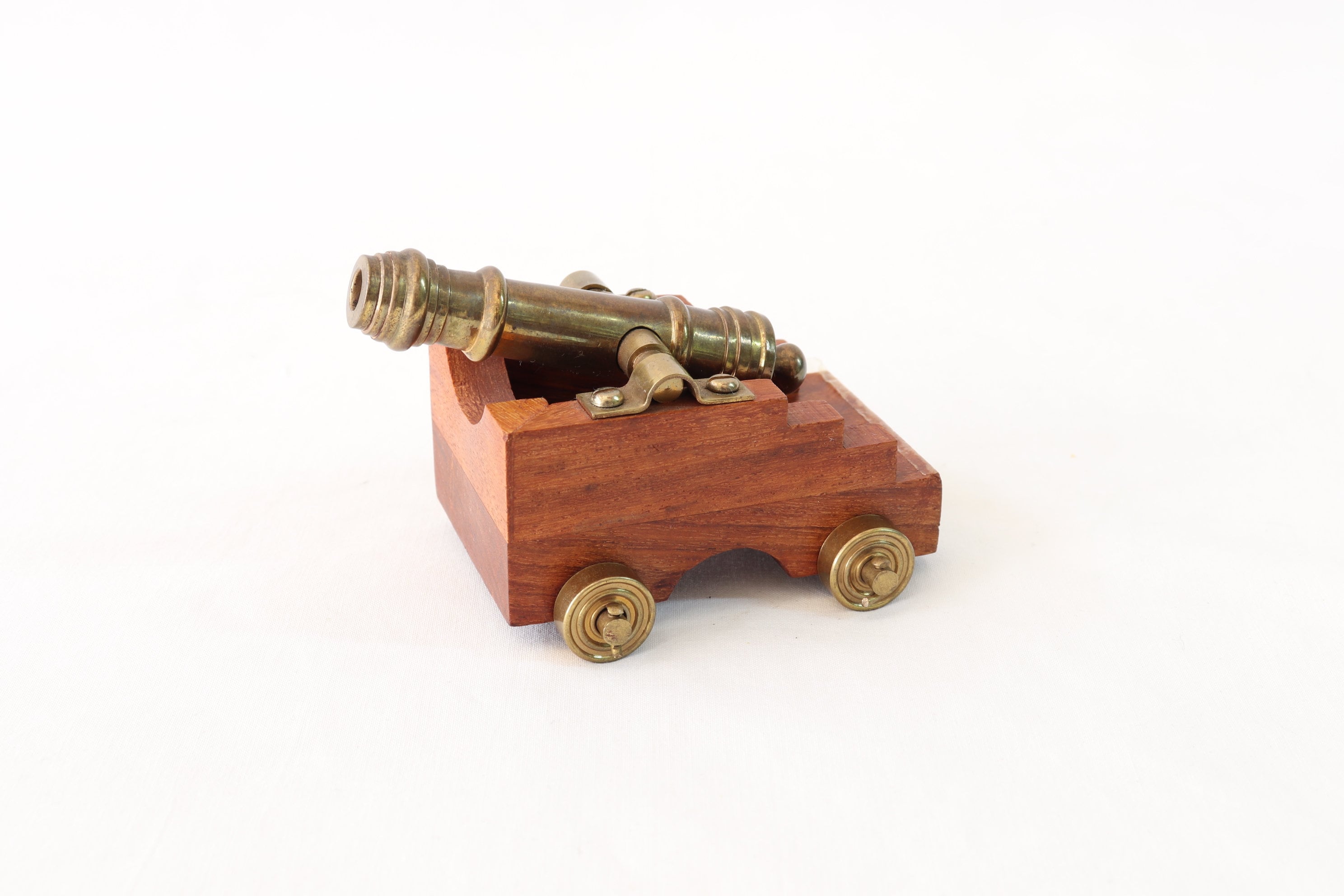 Antique Naval Cannon Model, Vintage English Naval Cannon Model, Pirate ...