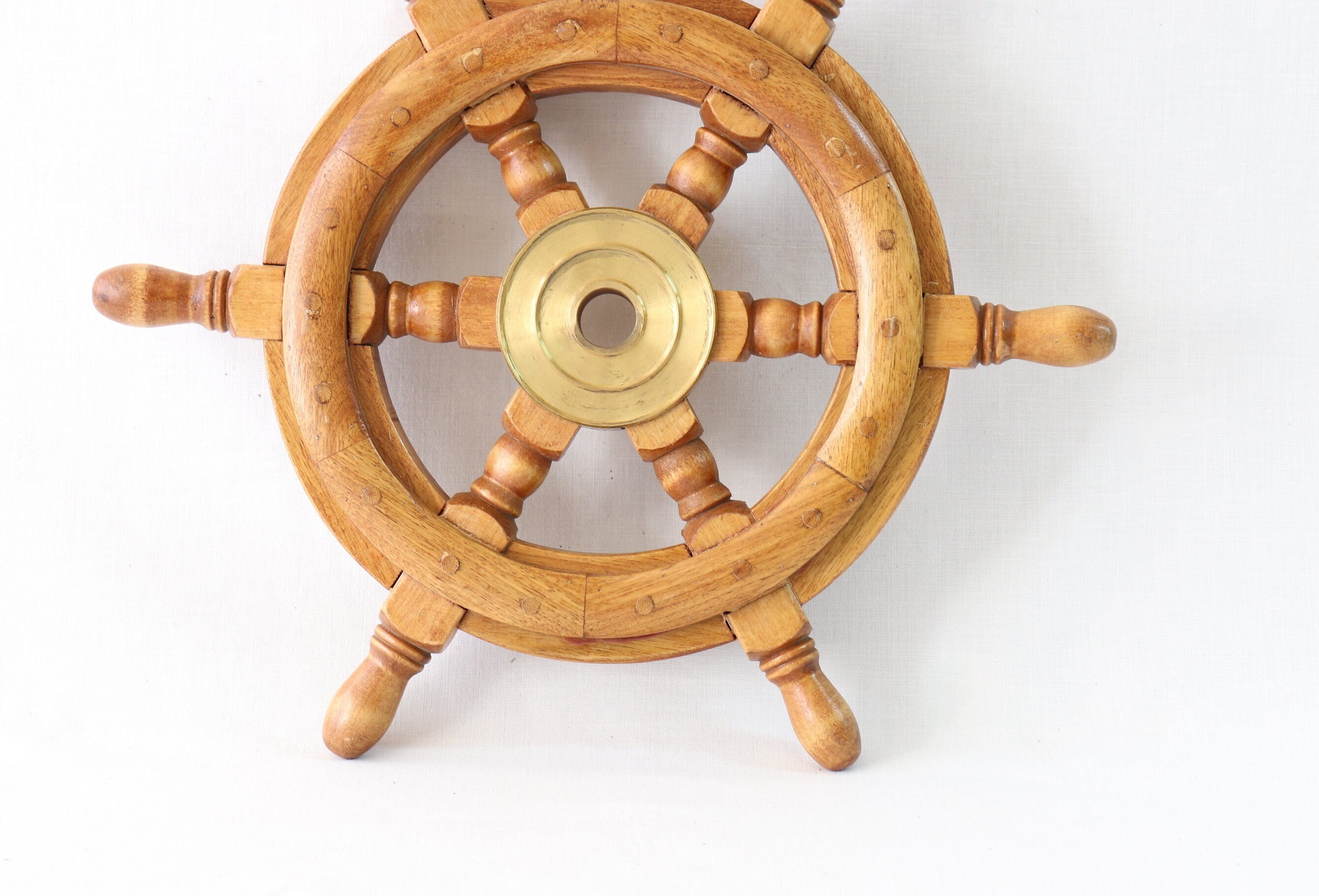 Small Ships Wheel, Wooden Ships Wheel, Nautical Ships Wheel, Vintage ...