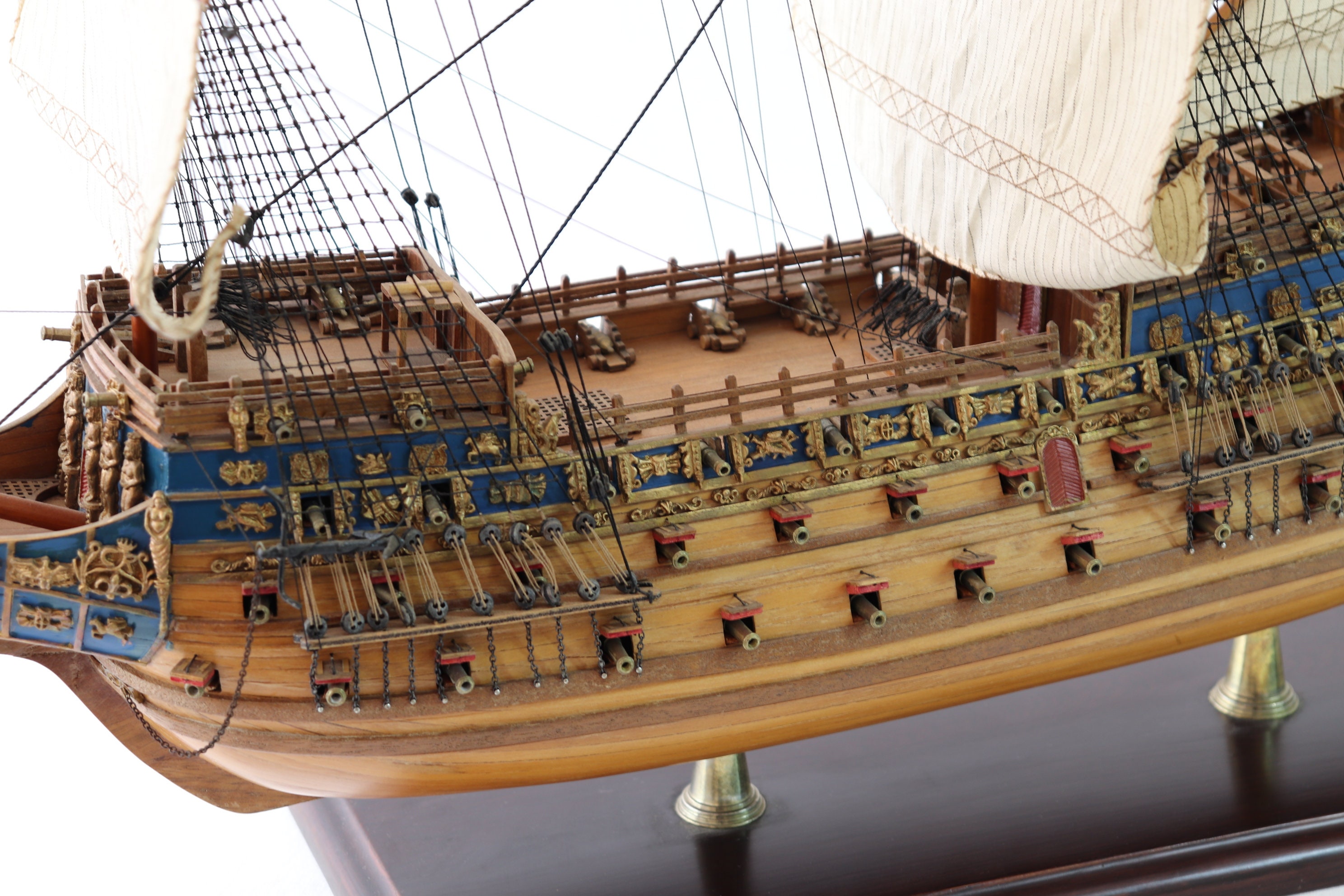 HMS Sovereign of the Seas Ship Model Wooden Ship Model - Etsy
