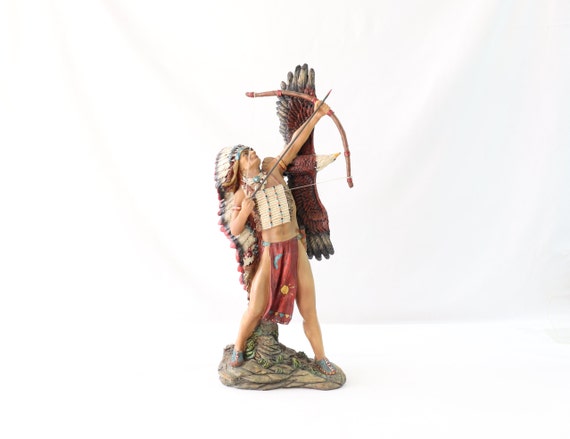 Vintage Native American Figurine American Indian Figurine | Etsy