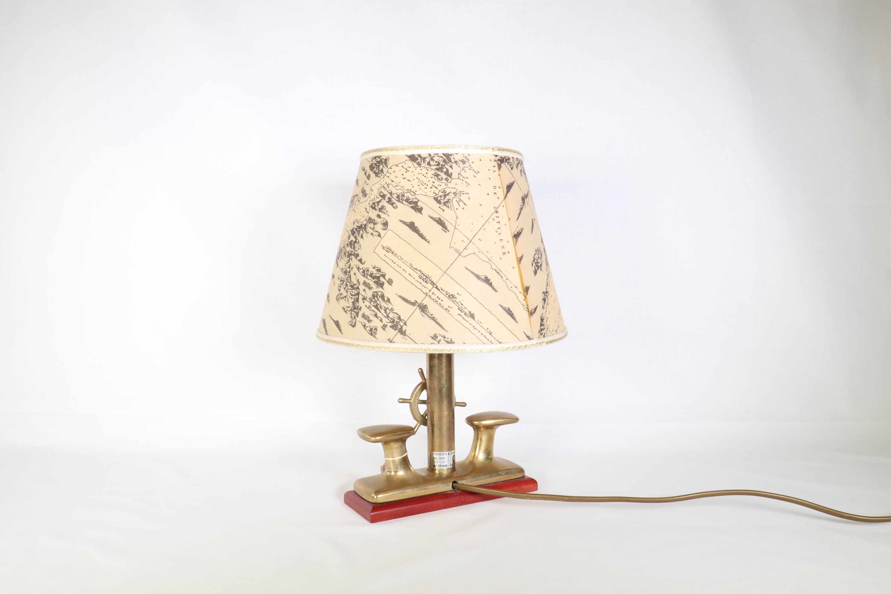 Nautical Desk Lamp, Ships Wheel Lamp, Nautical Table Lamp, Ships Wheel ...