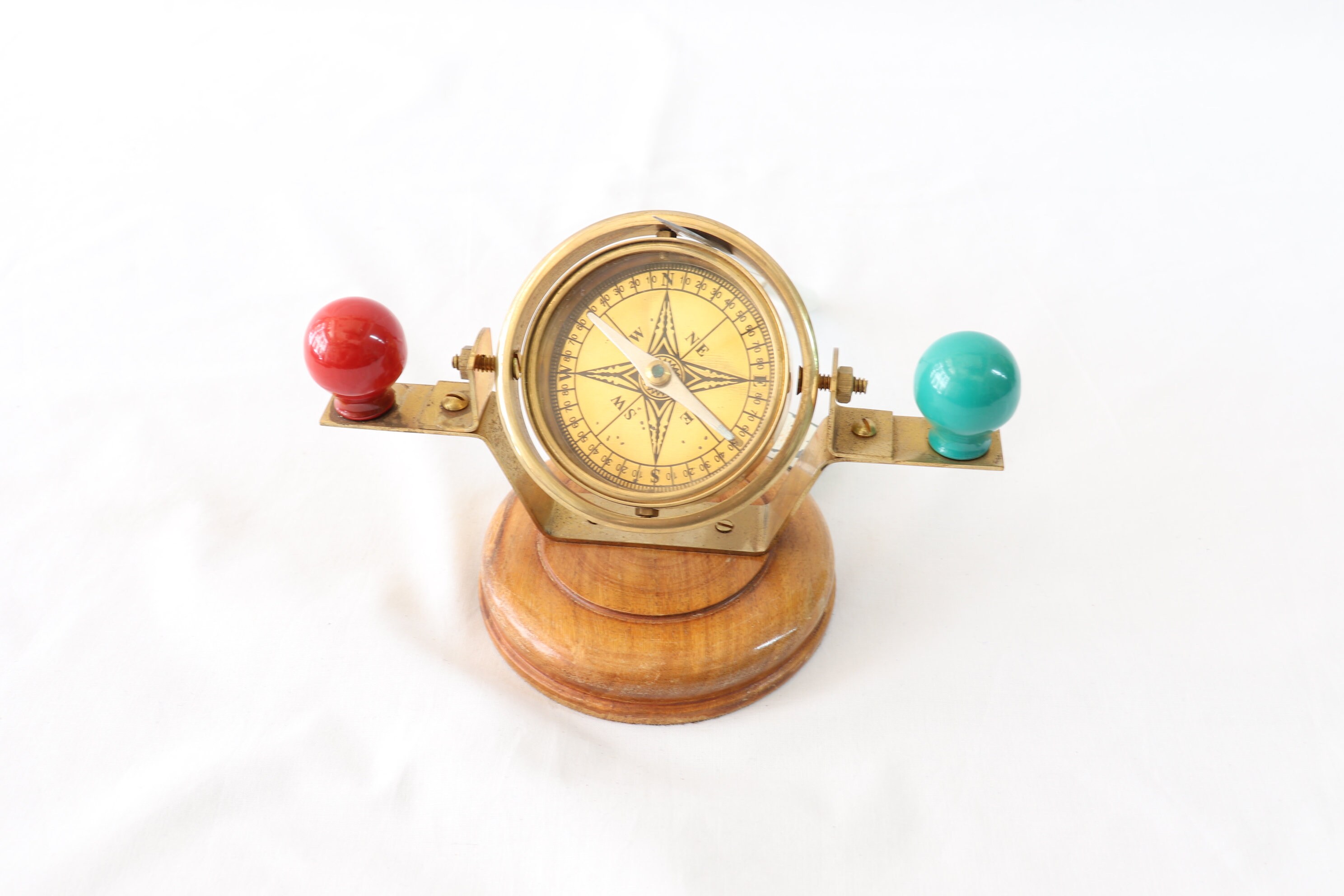 Vintage Brass Gimbal Compass Nautical Compass Nautical - Etsy UK